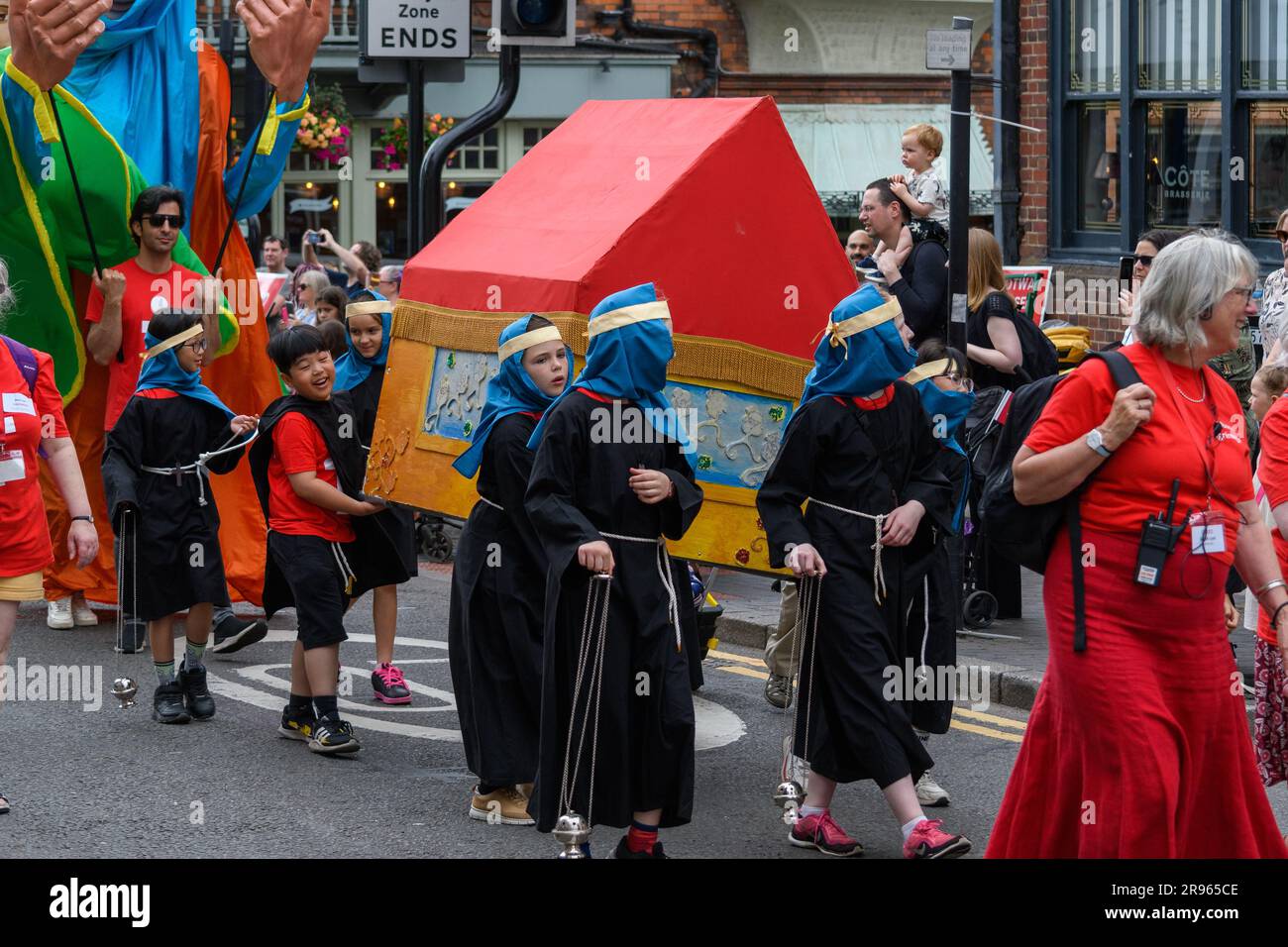 St Albans, UK, 24th June 2023, Alban Pilgrimage, a magnificent ...