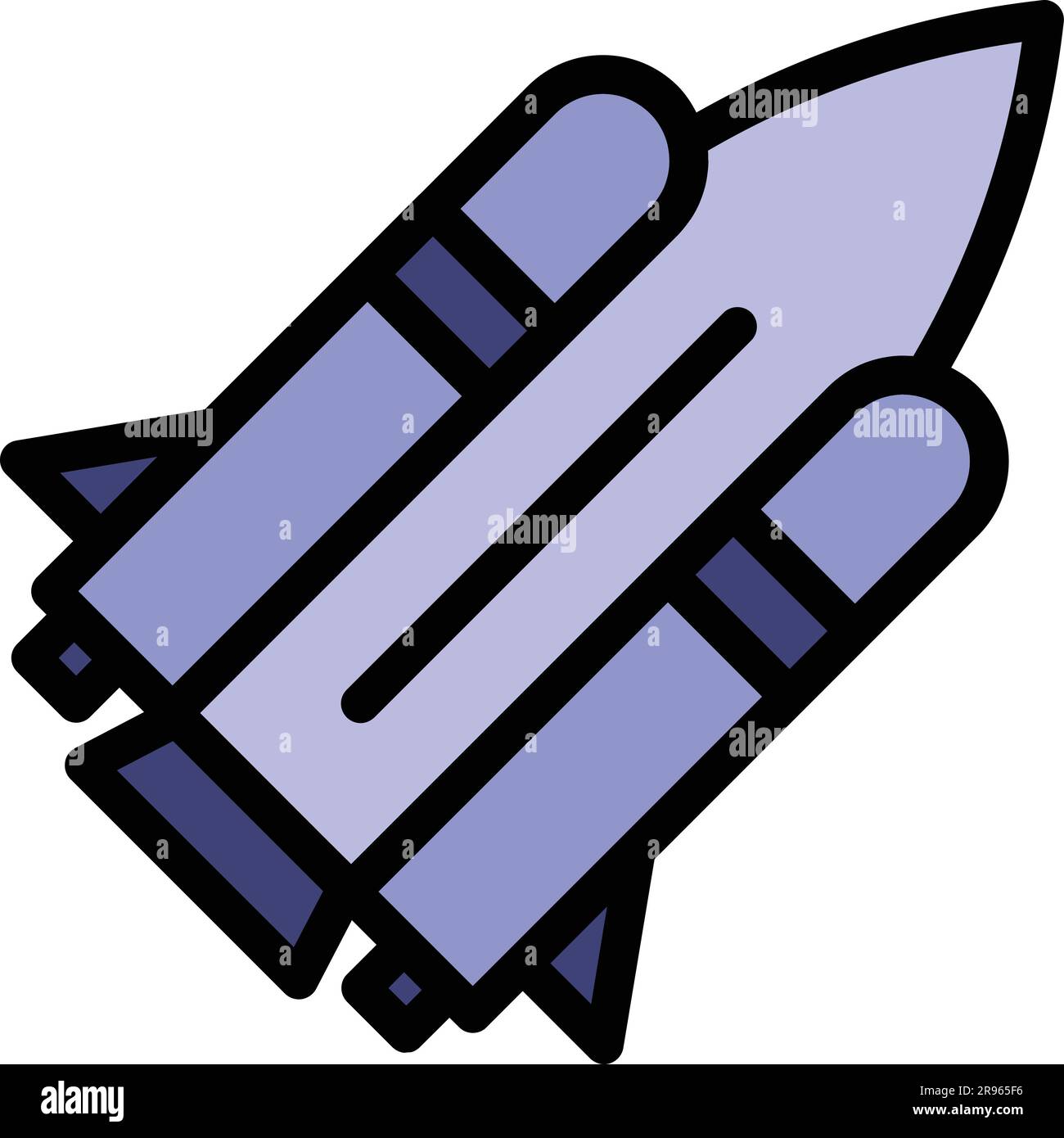 Fast space shuttle icon. Outline Fast space shuttle vector icon for web ...
