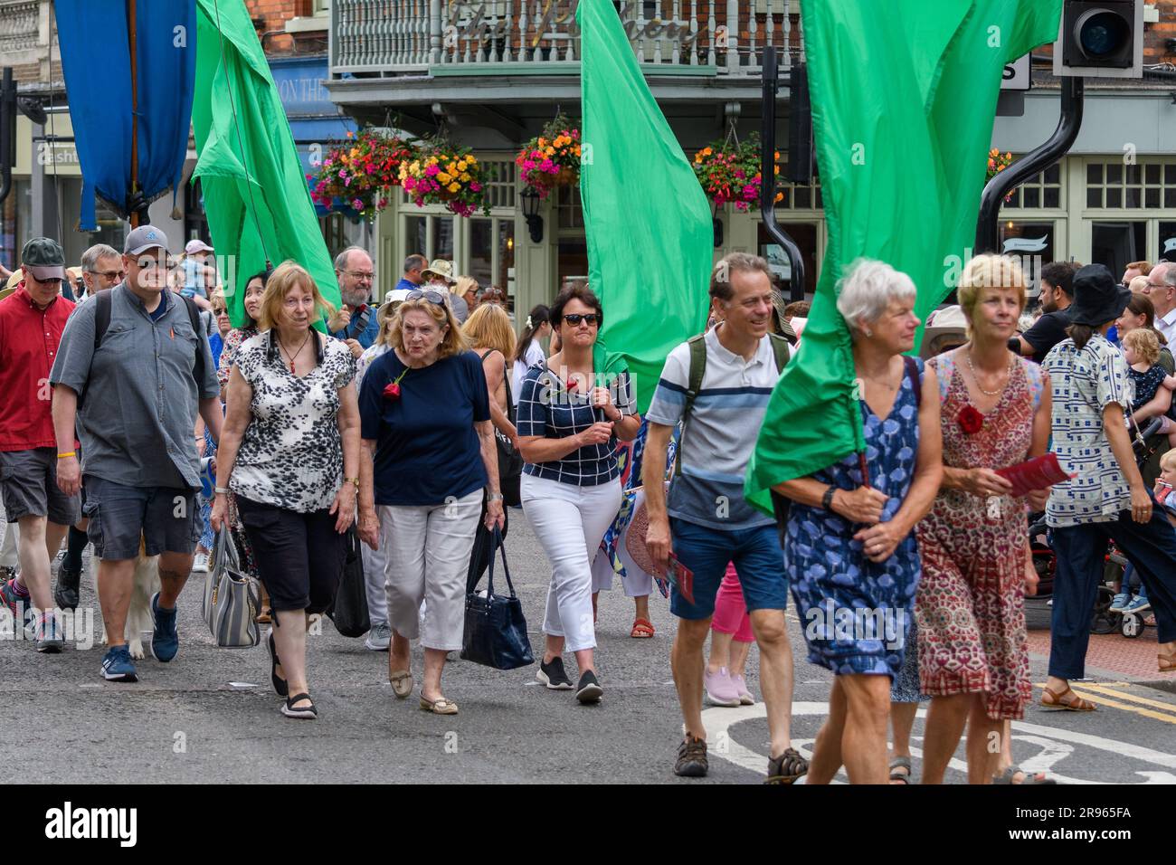 St Albans, UK, 24th June 2023, Alban Pilgrimage, a magnificent ...