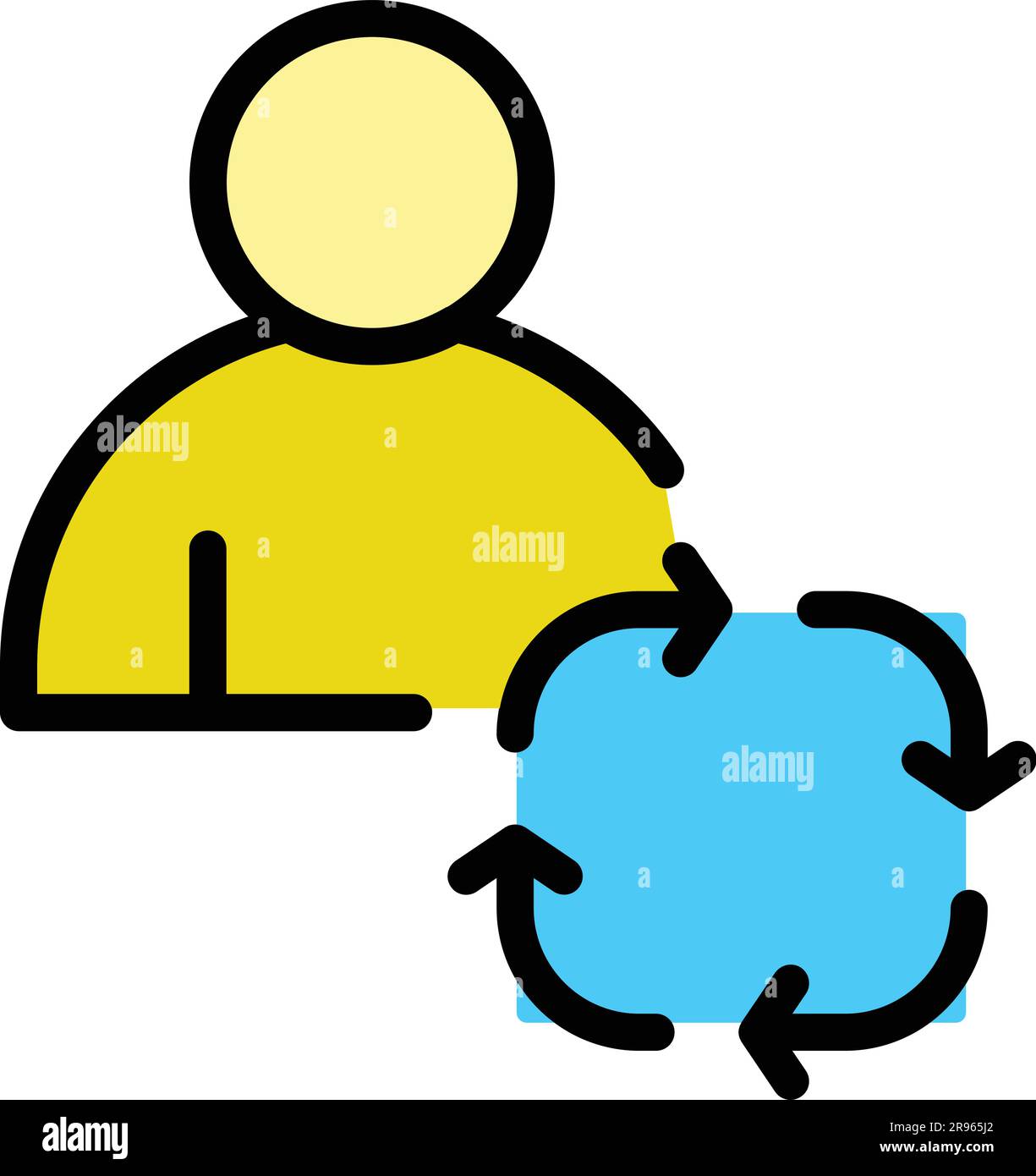 Human regeneration icon. Outline Human regeneration vector icon for web ...