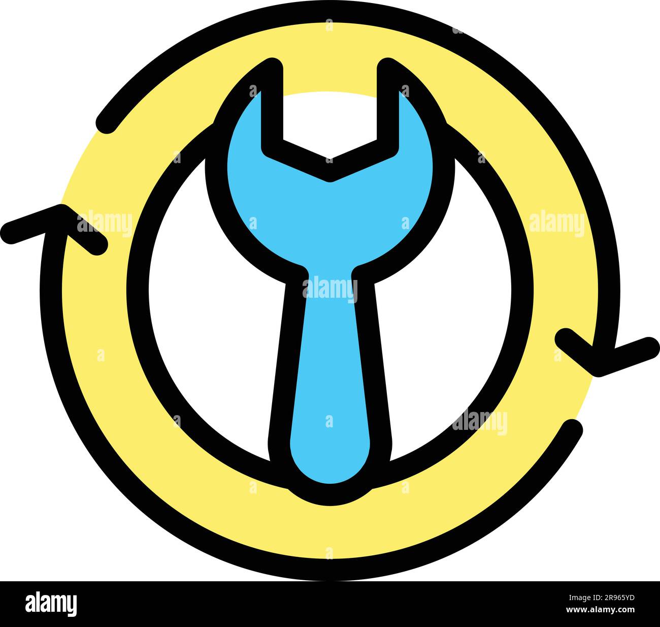 Settings Backup Icon Outline Settings Backup Vector Icon For Web