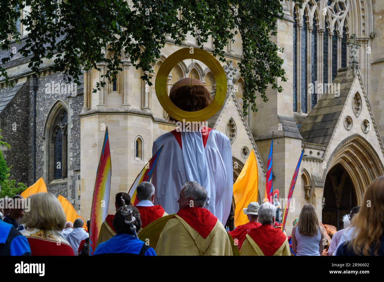 St Albans, UK, 24th June 2023, Alban Pilgrimage, a magnificent ...