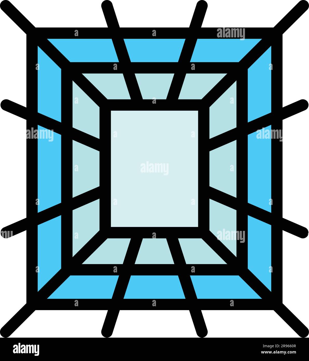 Virtual space icon. Outline Virtual space vector icon for web design ...