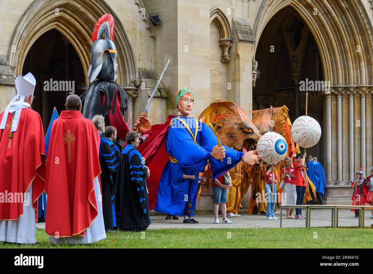 St Albans, UK, 24th June 2023, Alban Pilgrimage, a magnificent ...