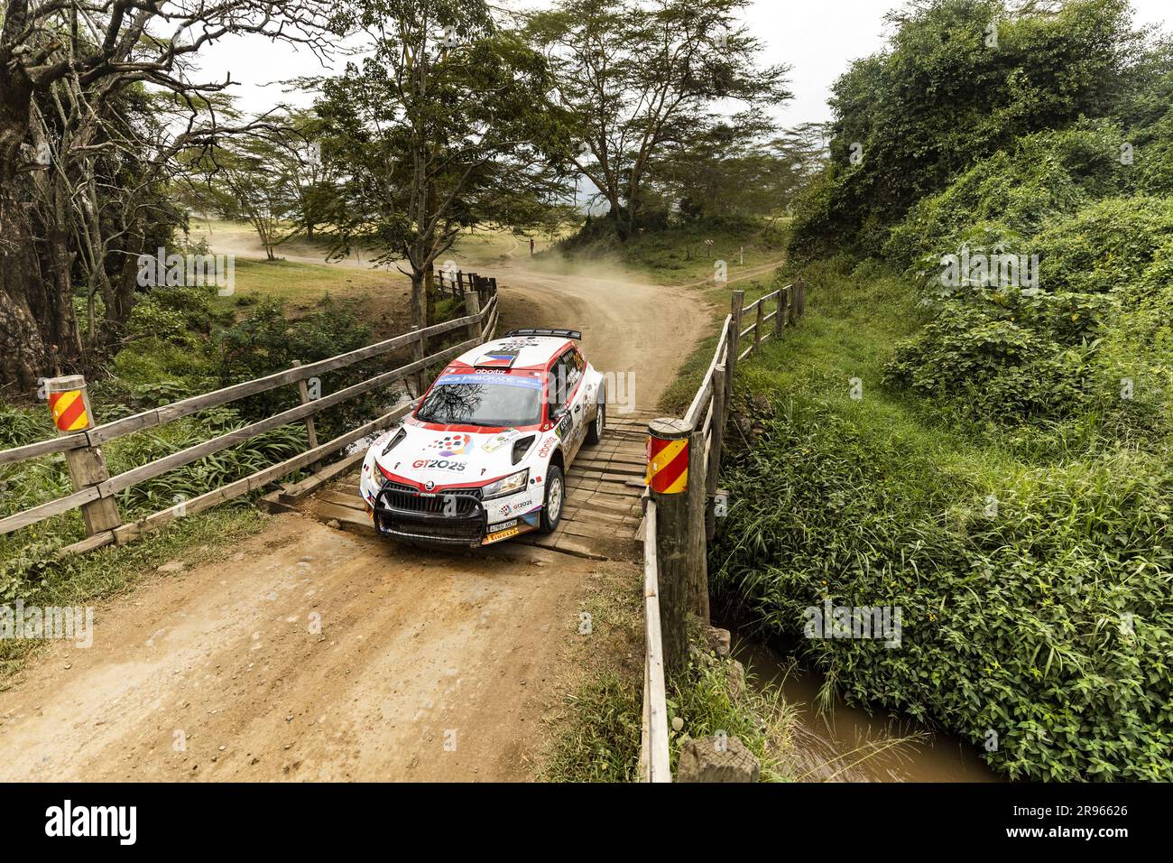 28 Miguel DIAZ ABOITIZ (ESP), Rodrigo SANJUAN (ESP), SKODA Fabia Evo, RC2, Rally2, action during ...