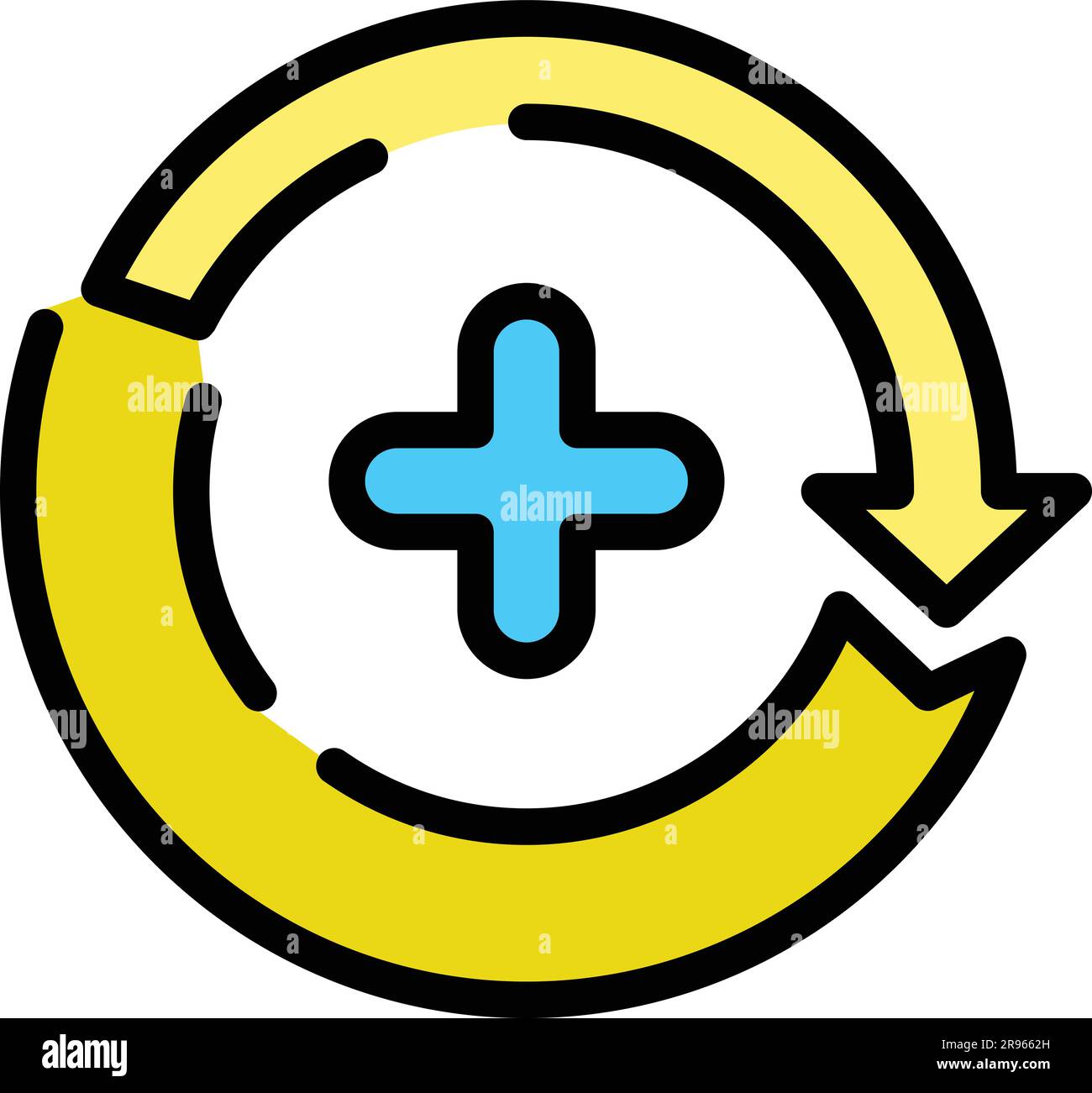 Add update icon. Outline Add update vector icon for web design isolated ...