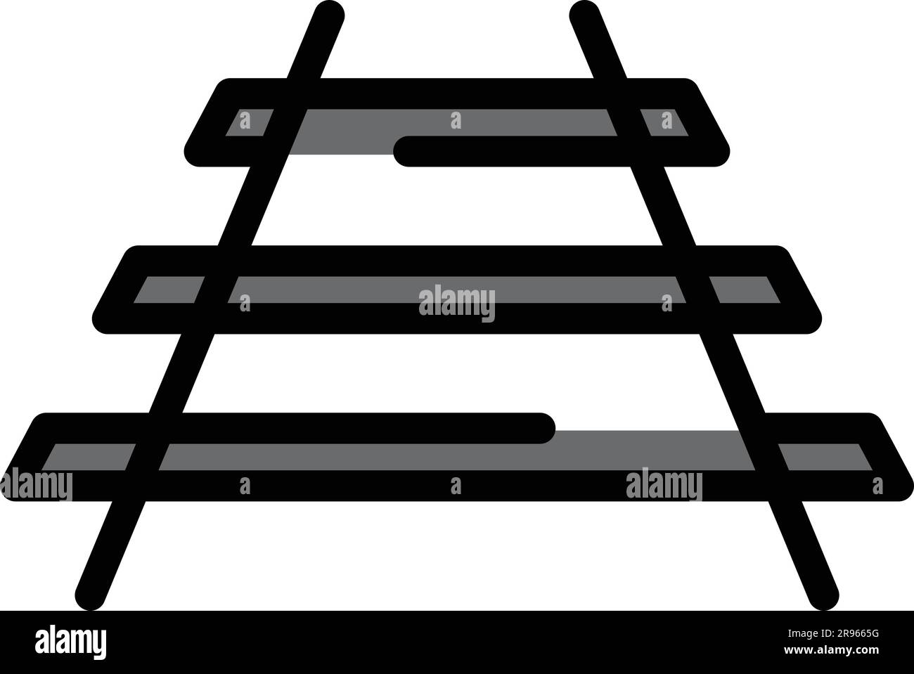 High speed railroad icon. Outline High speed railroad vector icon for web design isolated on ...