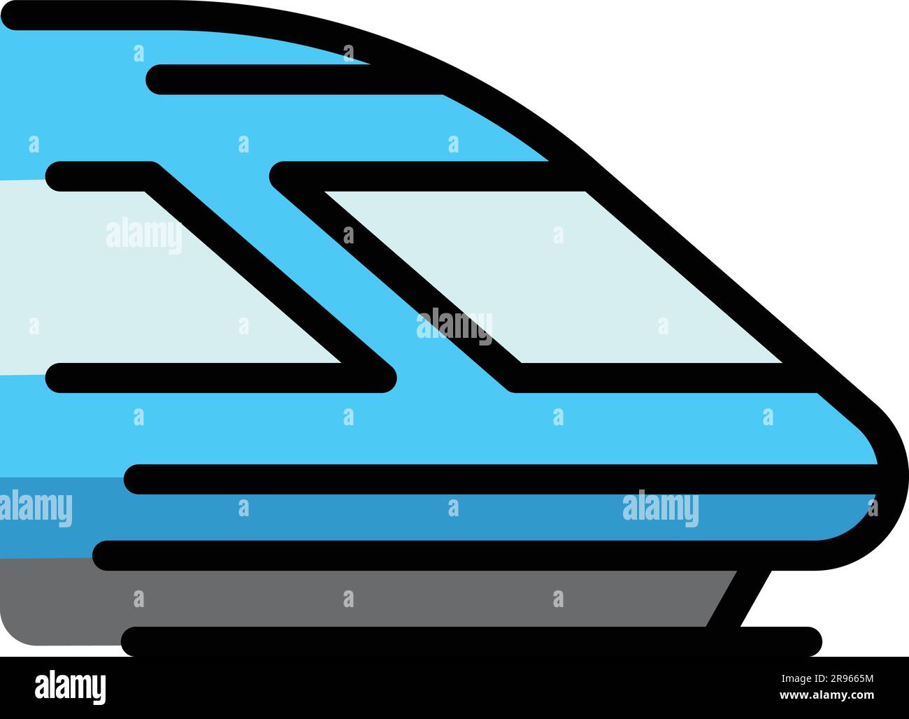 High speed metro icon. Outline High speed metro vector icon for web ...