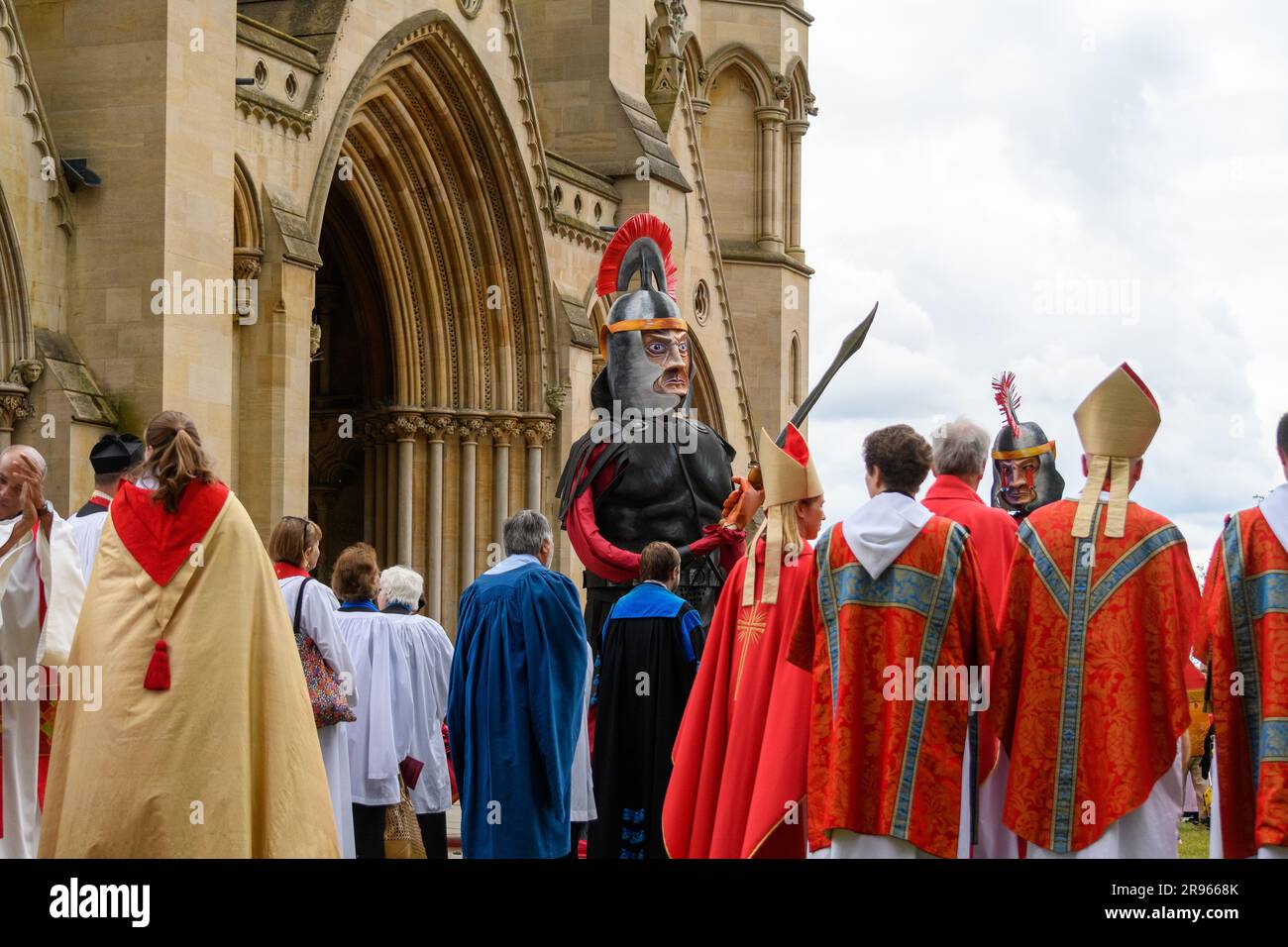 St Albans, UK, 24th June 2023, Alban Pilgrimage, a magnificent ...