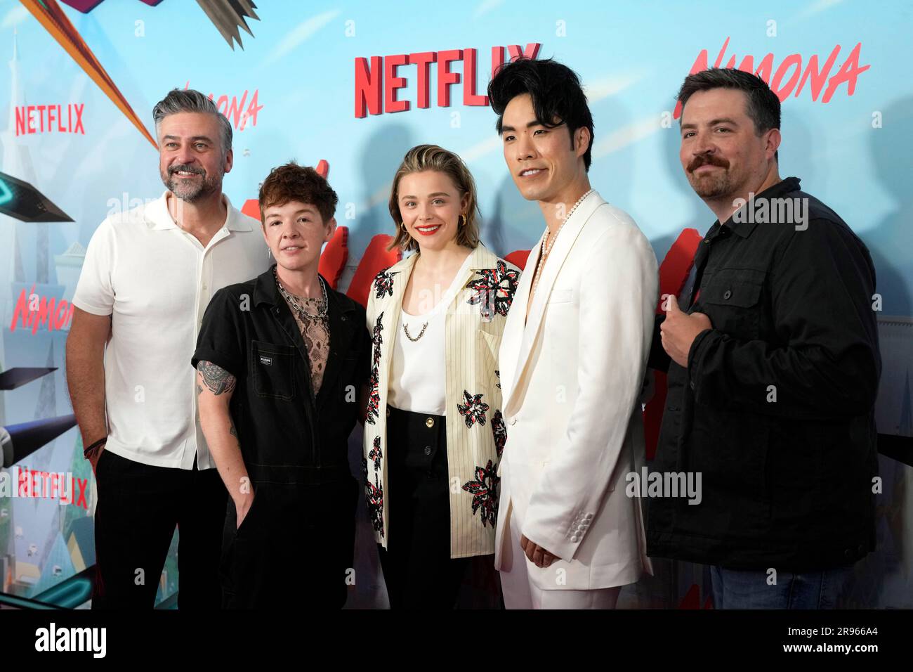 Troy Quane, from left, ND Stevenson, Chloe Grace Moretz, Eugene Lee ...