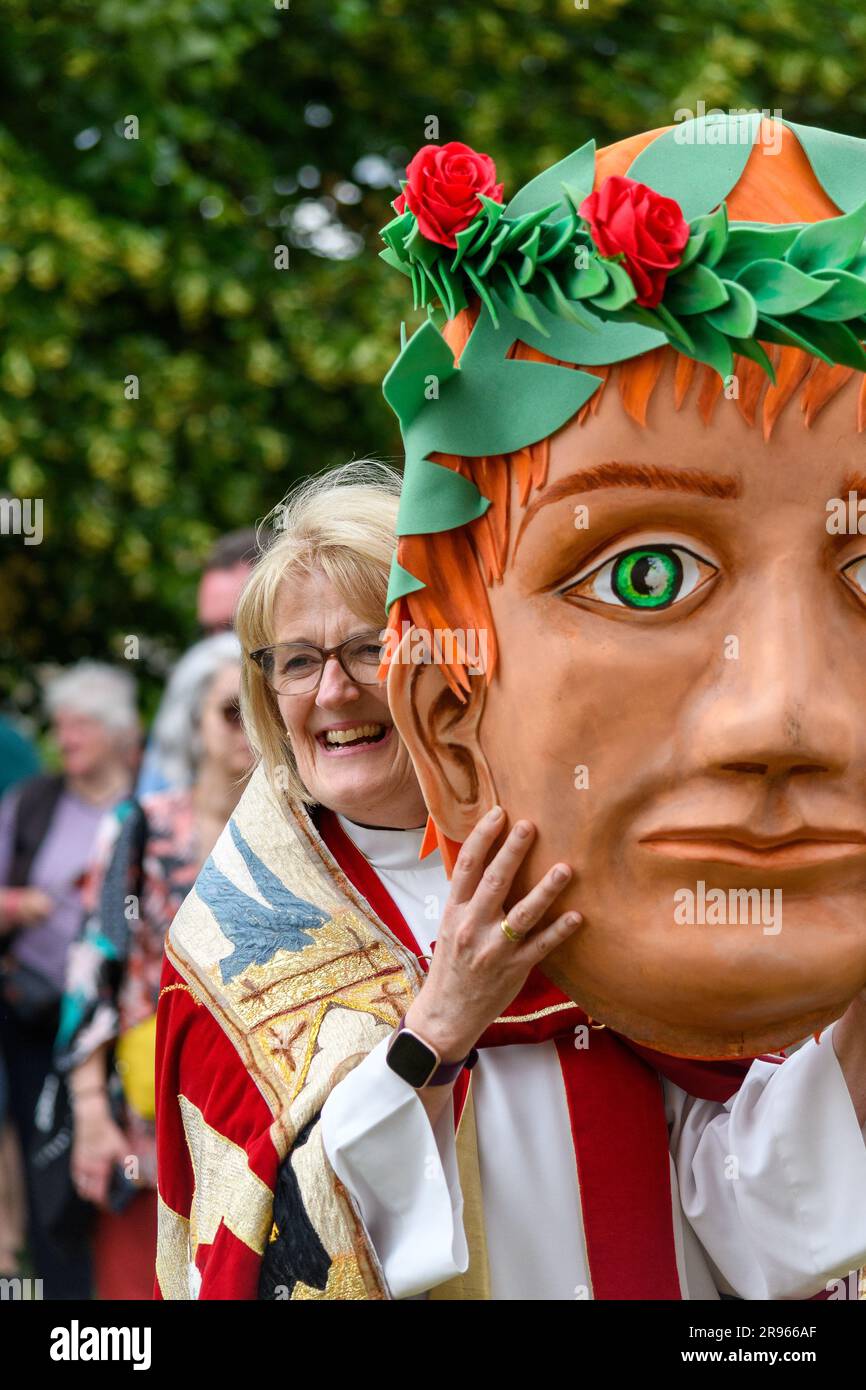 St Albans, UK, 24th June 2023, Alban Pilgrimage, a magnificent ...