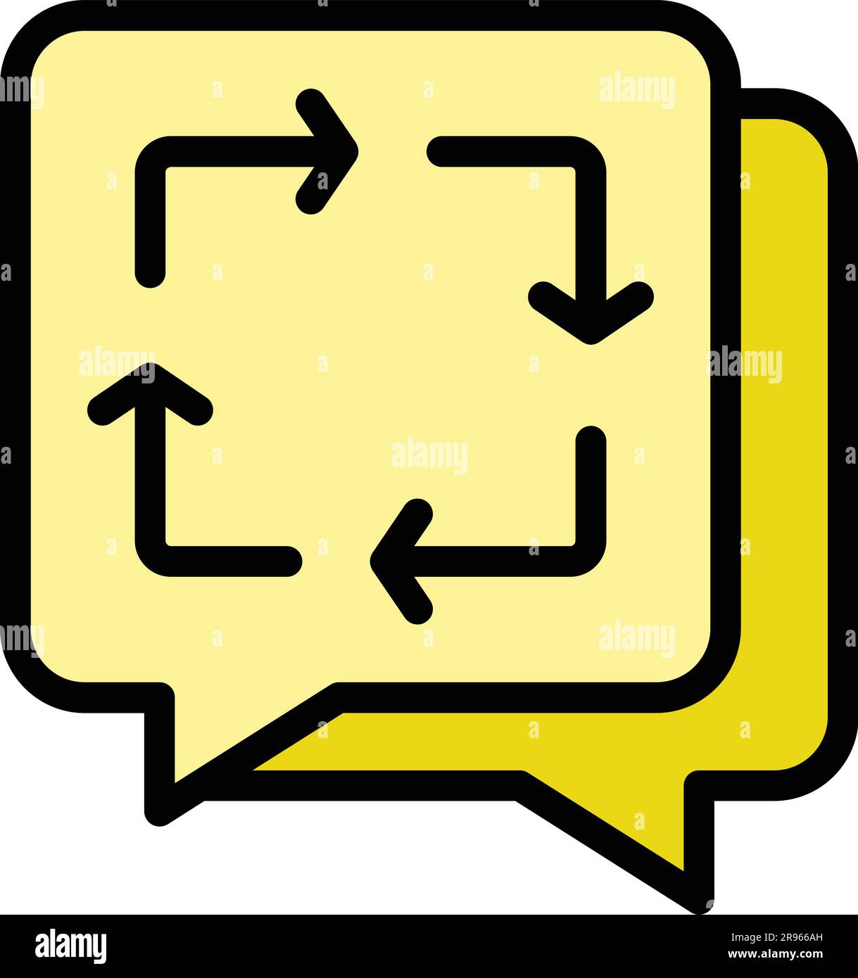 Messages backup icon. Outline Messages backup vector icon for web design isolated on white ...