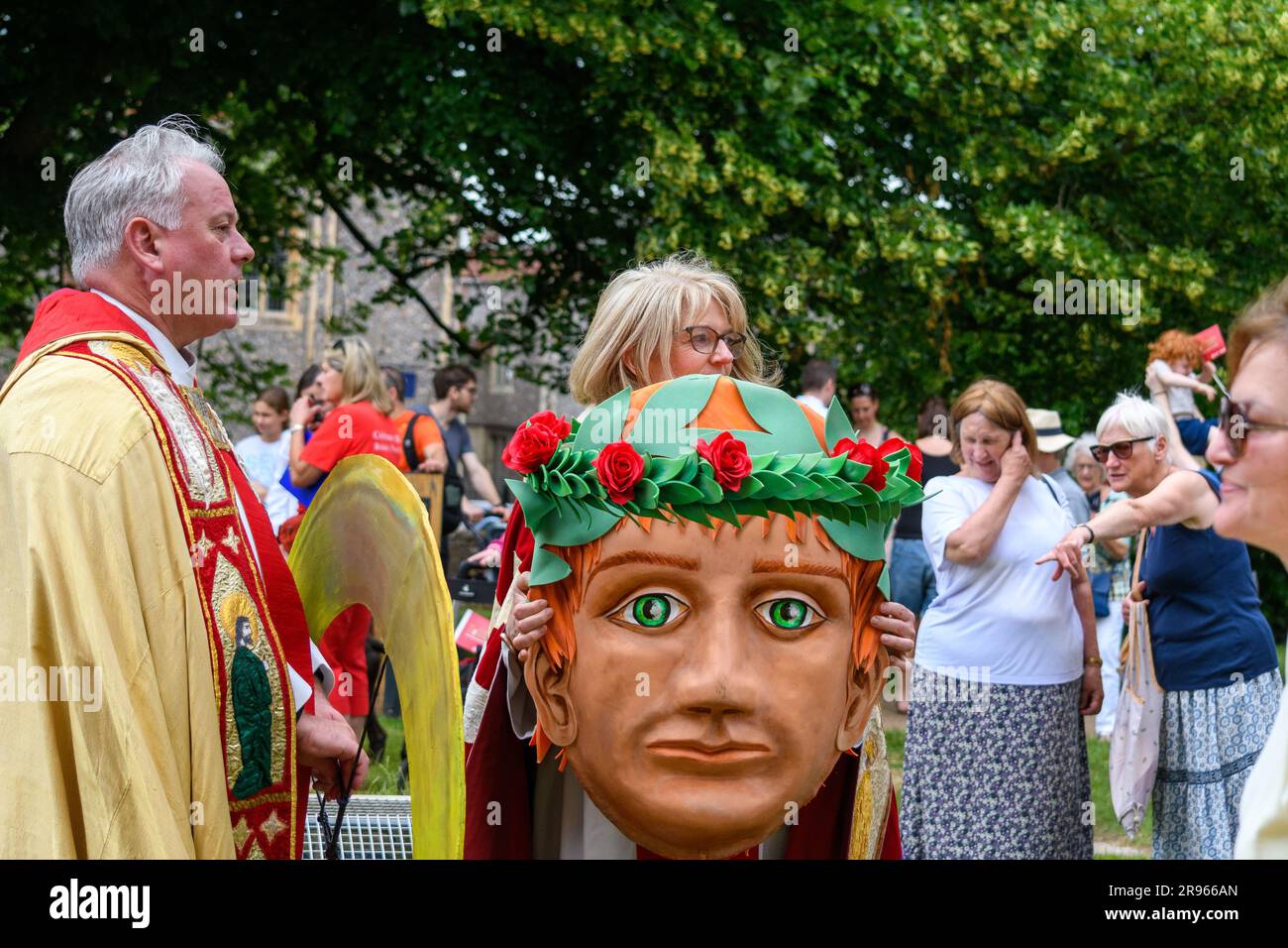 St Albans, UK, 24th June 2023, Alban Pilgrimage, a magnificent ...
