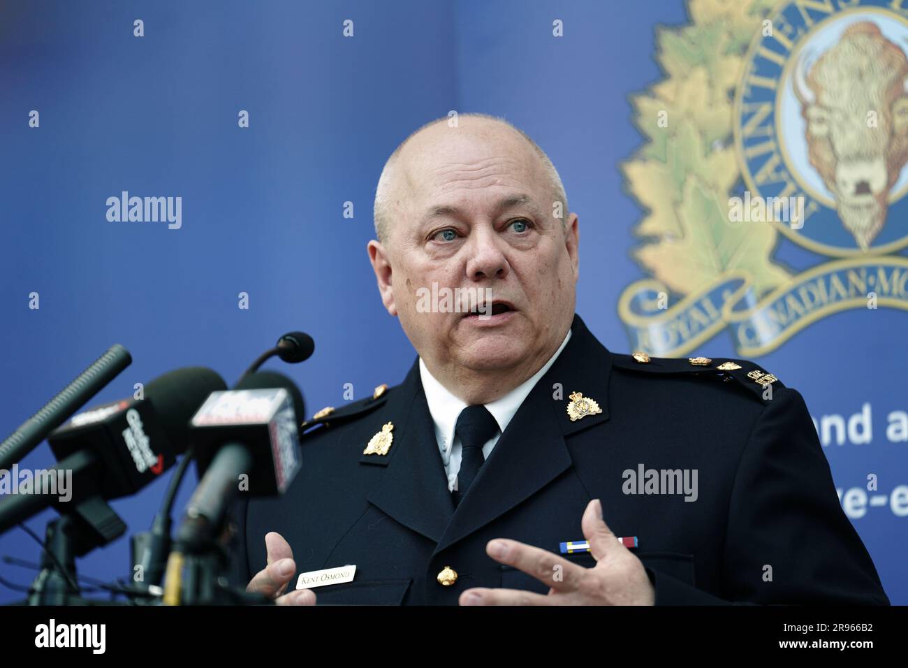 Superintendent Kent Osmond of the Royal Canadian Mounted Police of ...