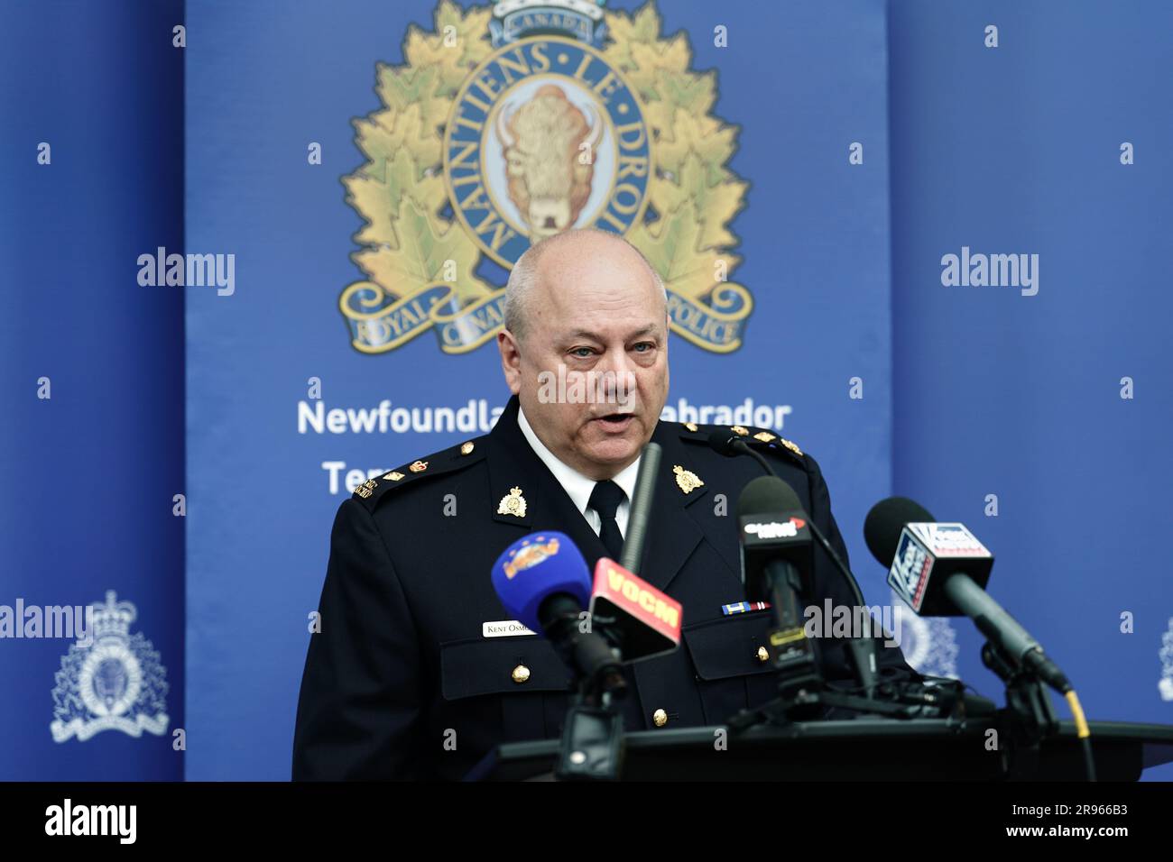 Superintendent Kent Osmond of the Royal Canadian Mounted Police of ...