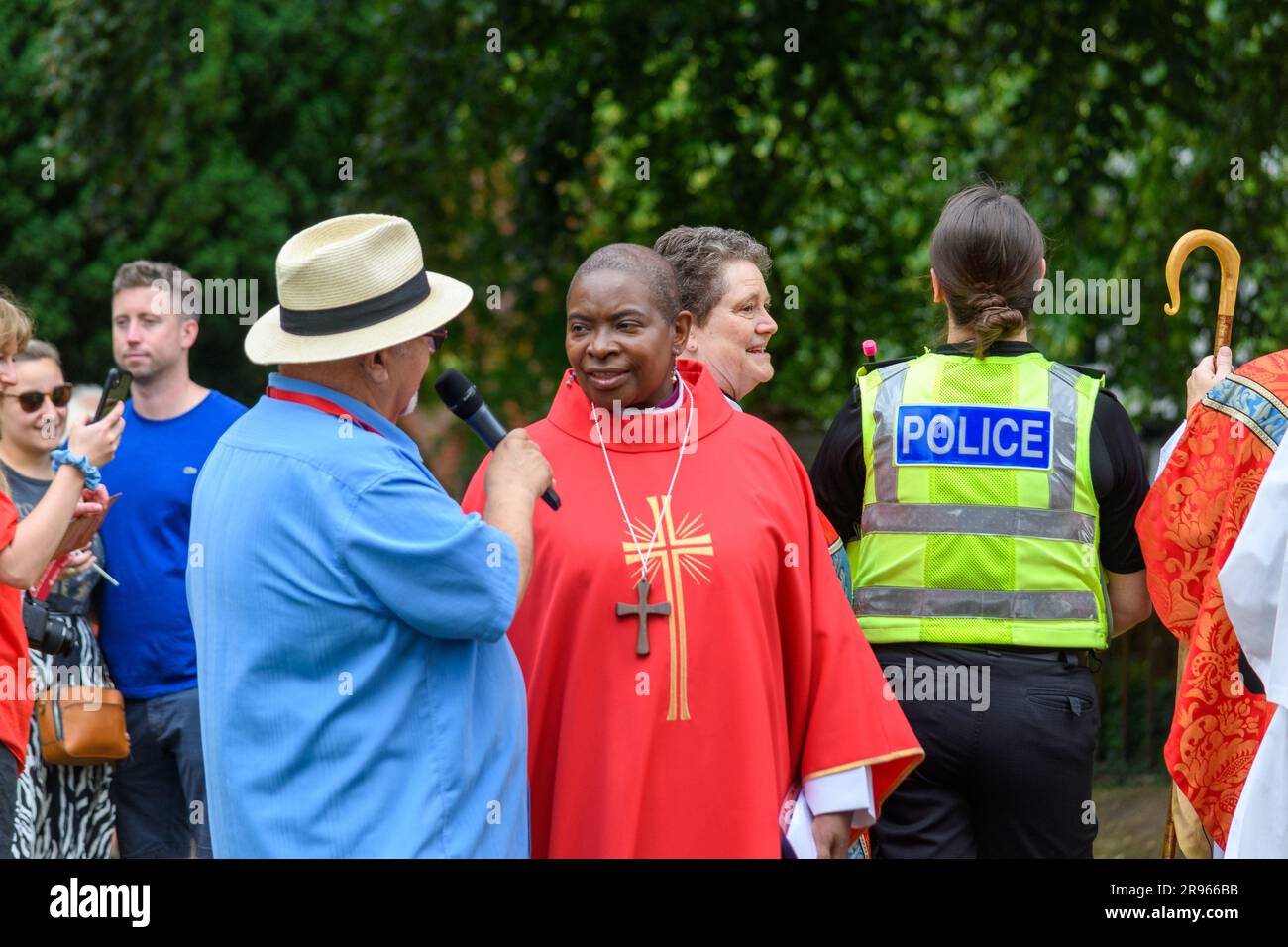 St Albans, UK, 24th June 2023, Alban Pilgrimage, a magnificent ...