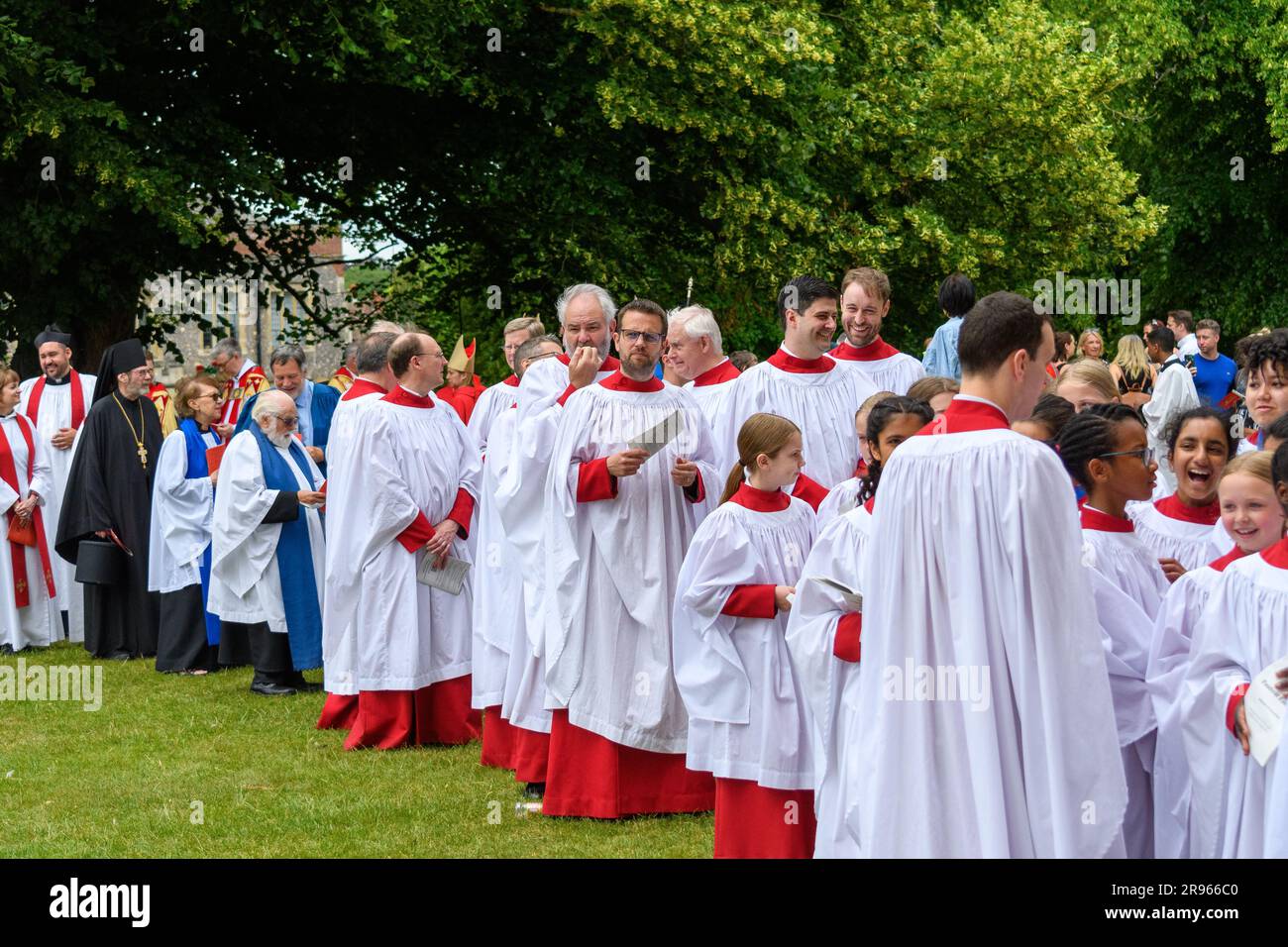 St Albans, UK, 24th June 2023, Alban Pilgrimage, a magnificent ...
