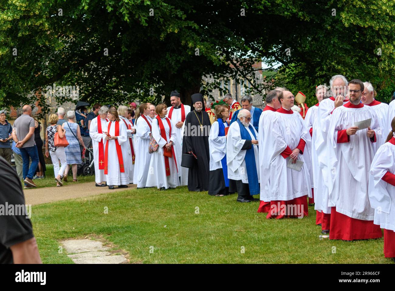St Albans, UK, 24th June 2023, Alban Pilgrimage, a magnificent ...