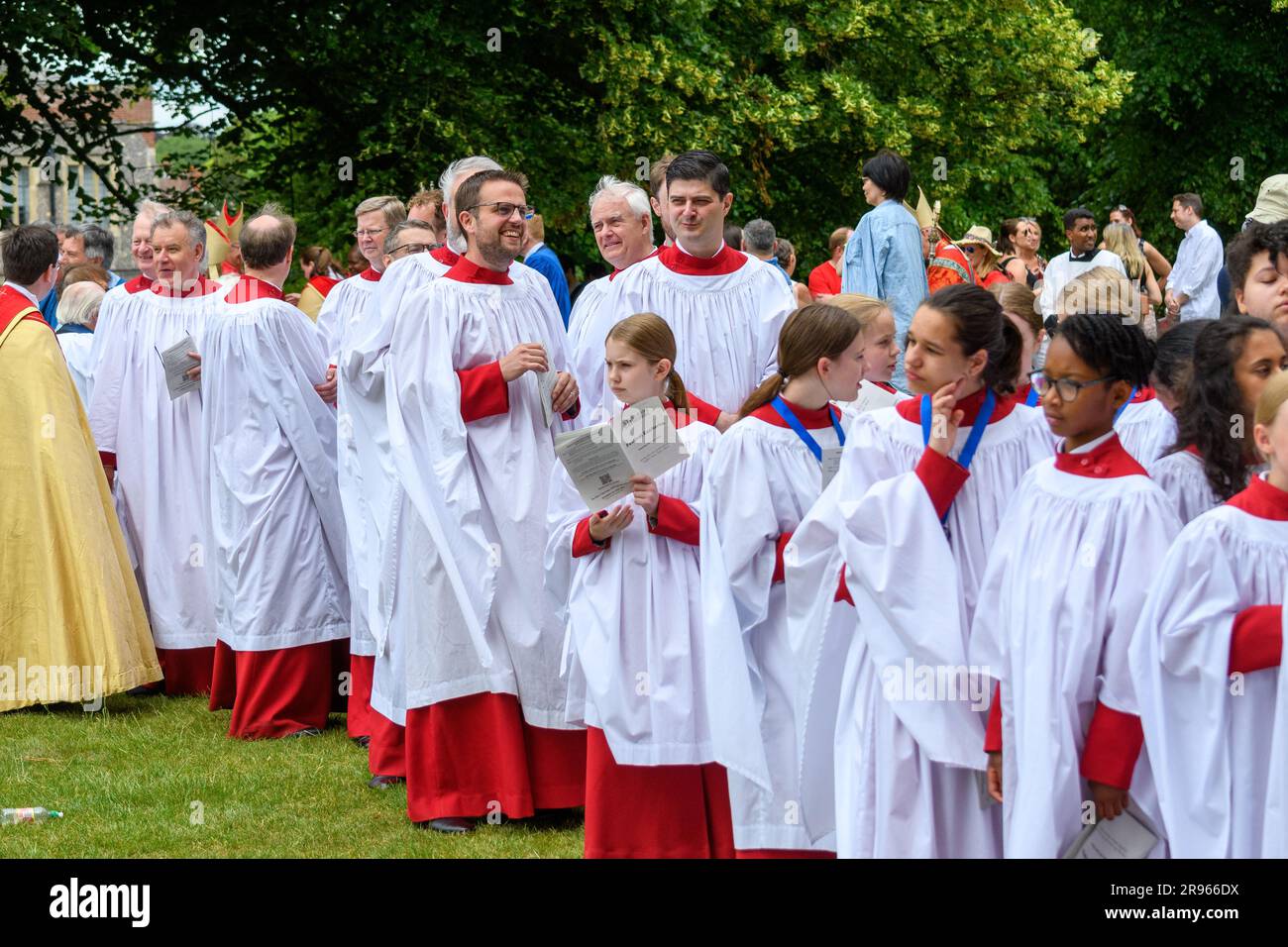 St Albans, UK, 24th June 2023, Alban Pilgrimage, a magnificent ...