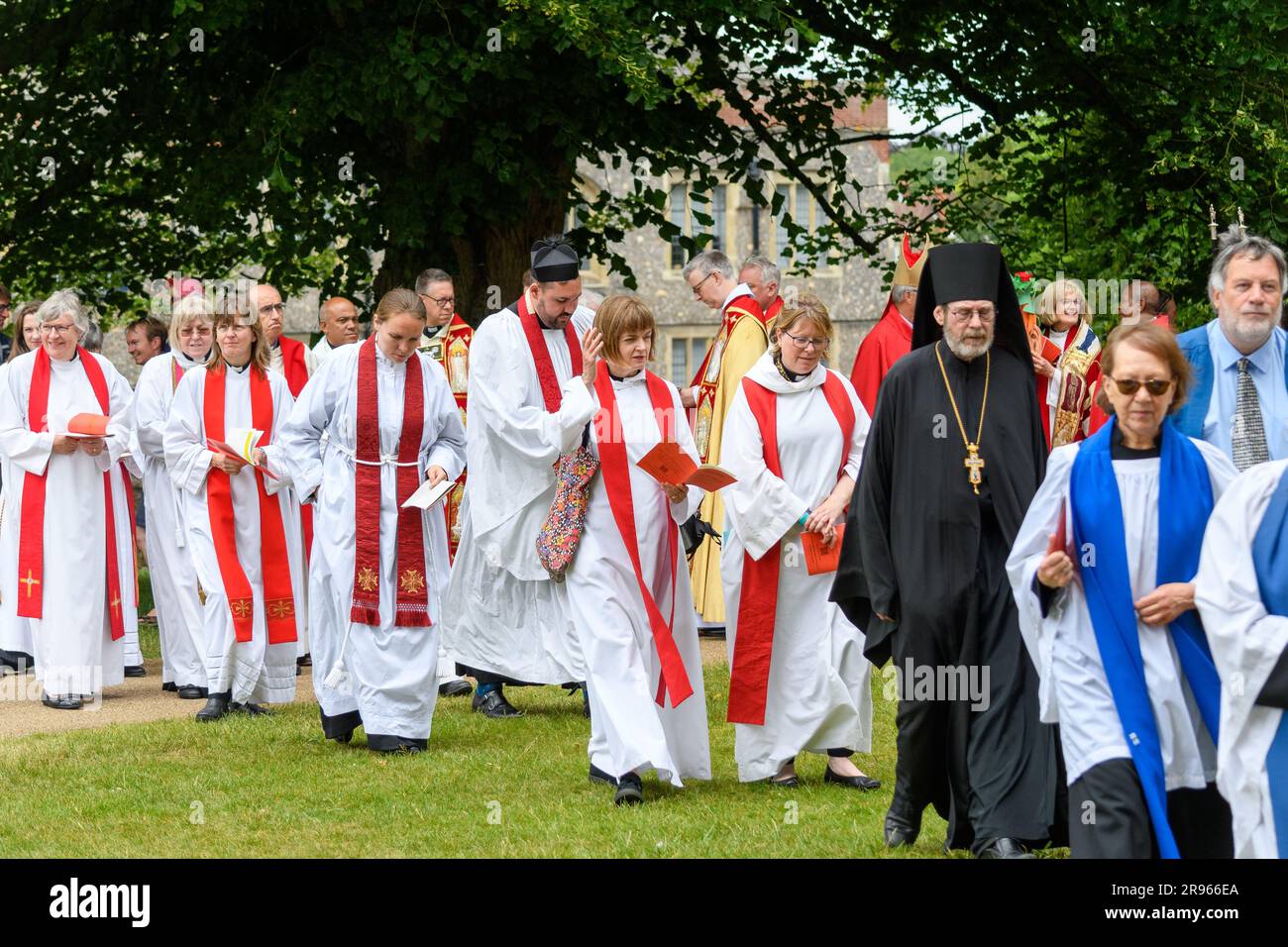 St Albans, UK, 24th June 2023, Alban Pilgrimage, a magnificent ...