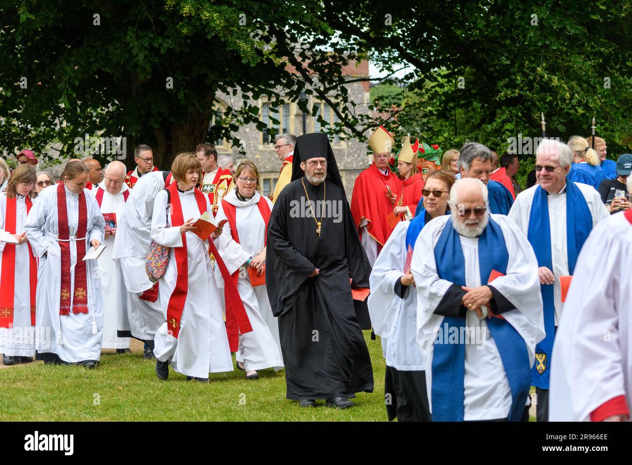 St Albans, UK, 24th June 2023, Alban Pilgrimage, a magnificent ...