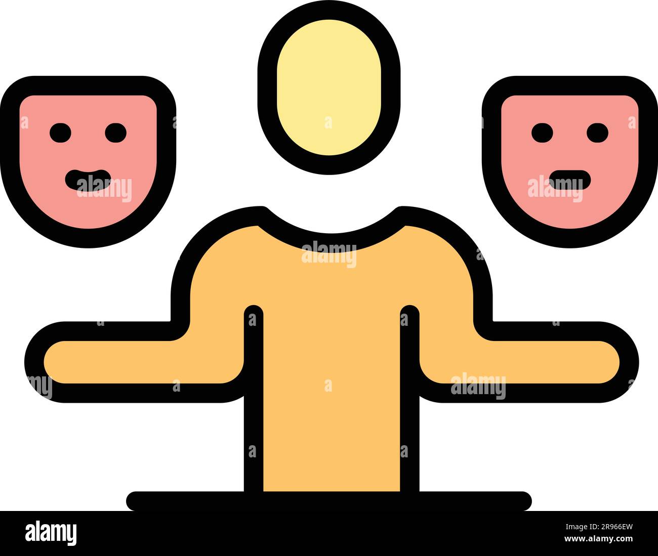 Narcissism mask choose icon. Outline Narcissism mask choose vector icon ... Narcissism mask choose icon. Outline Narcissism mask choose vector icon ...