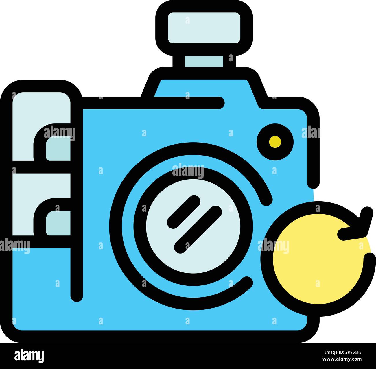 Camera update icon. Outline Camera update vector icon for web design ...