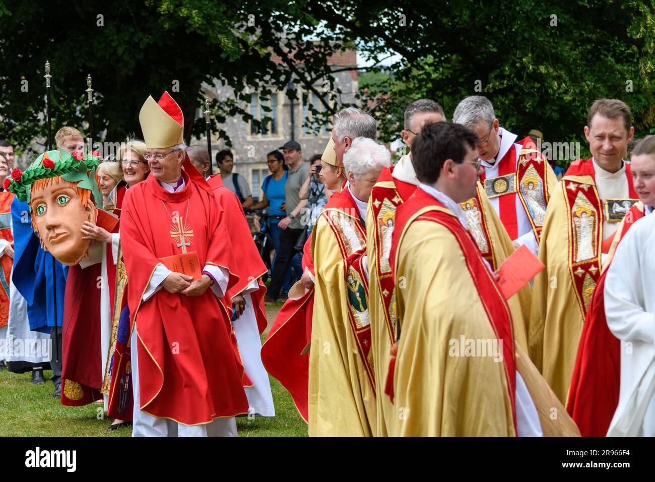 St Albans, UK, 24th June 2023, Alban Pilgrimage, a magnificent ...