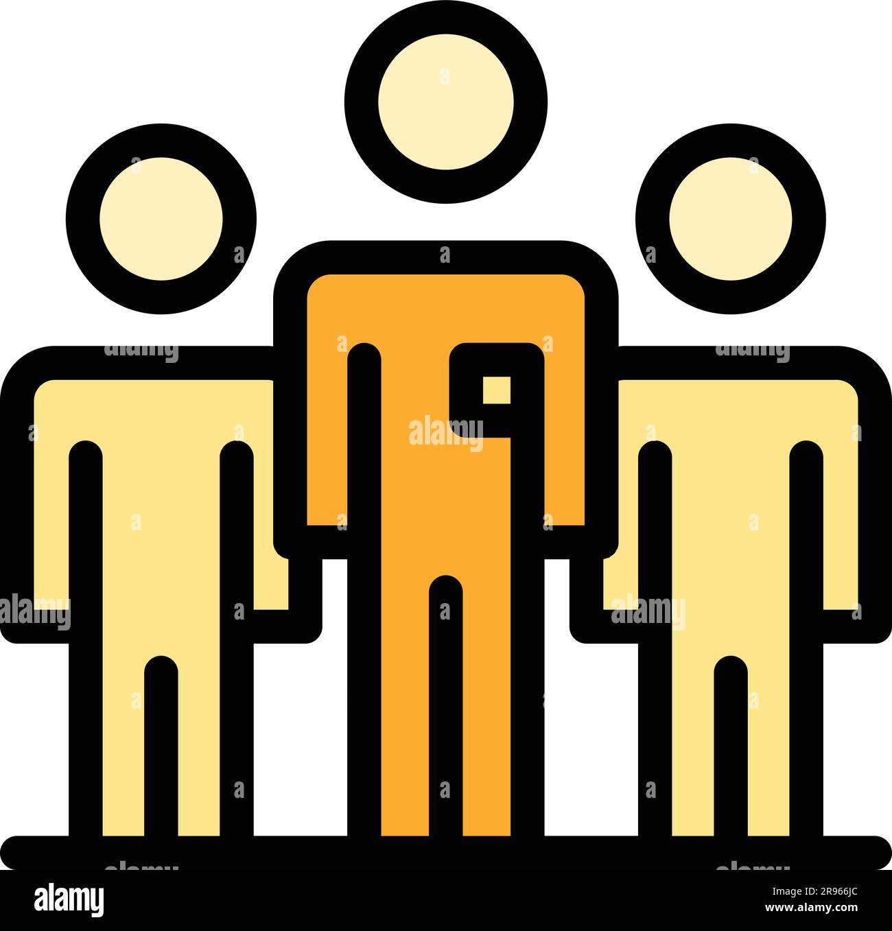 Colleague company icon. Outline Colleague company vector icon for web ...