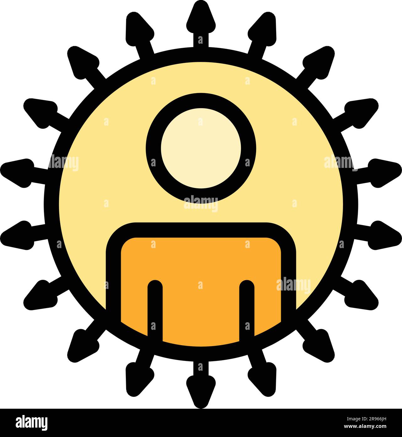 Colleague smiling icon. Outline Colleague smiling vector icon for web ...