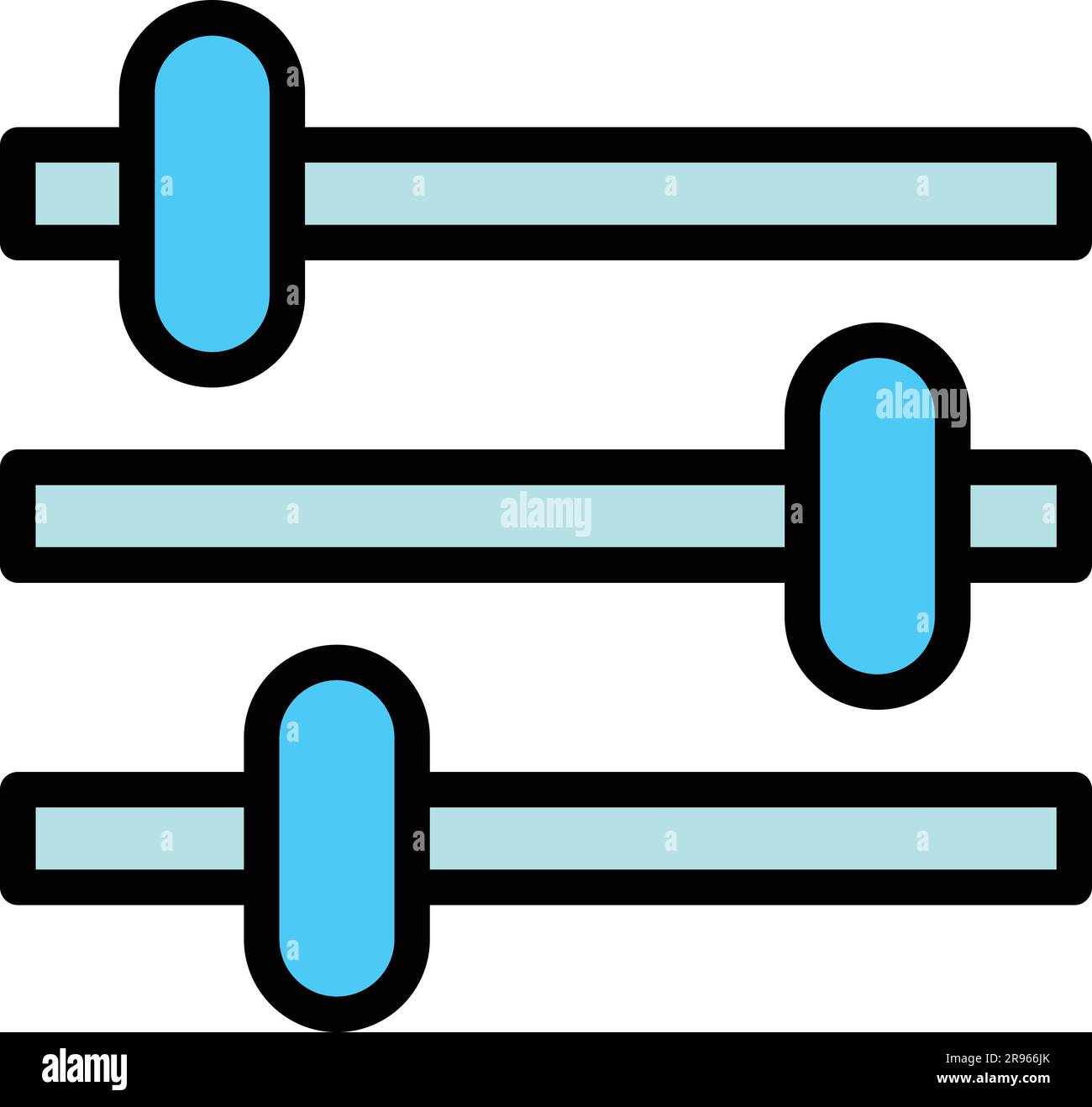 Laptop control icon. Outline Laptop control vector icon for web design ...