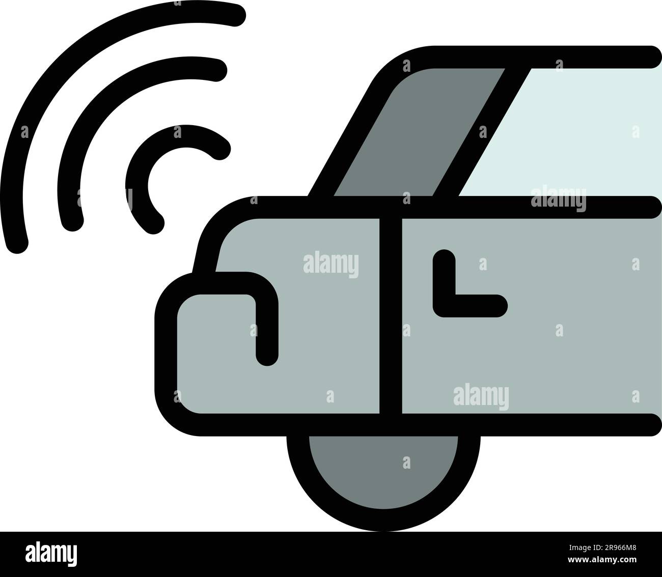 Road car radar icon. Outline Road car radar vector icon for web design ...
