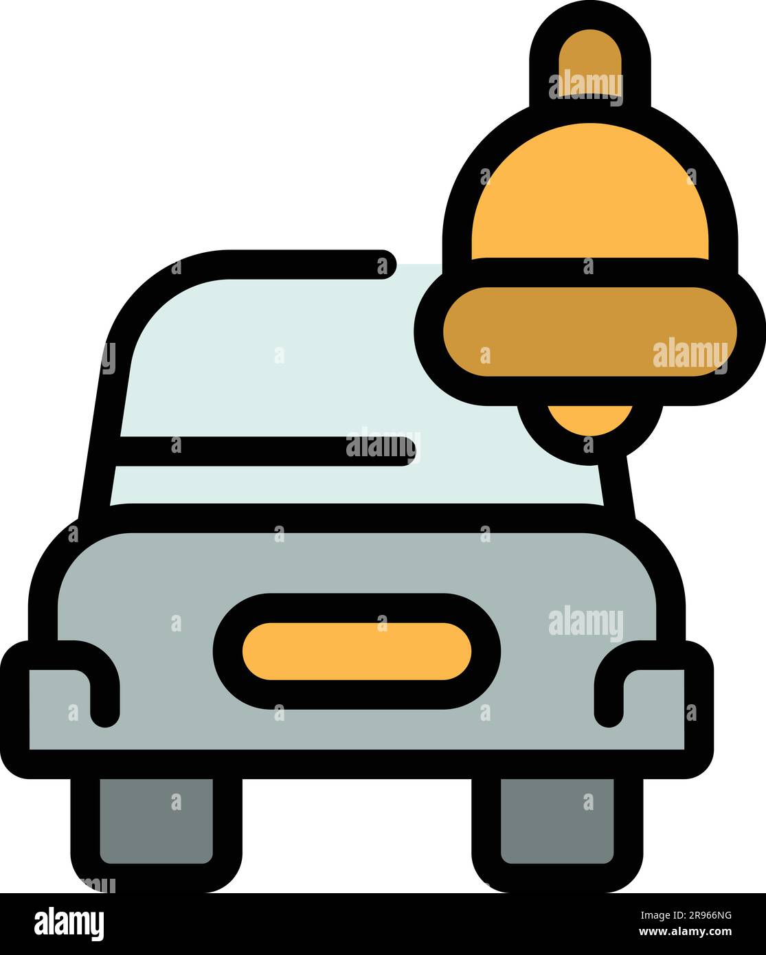 Car control speed icon. Outline Car control speed vector icon for web ...