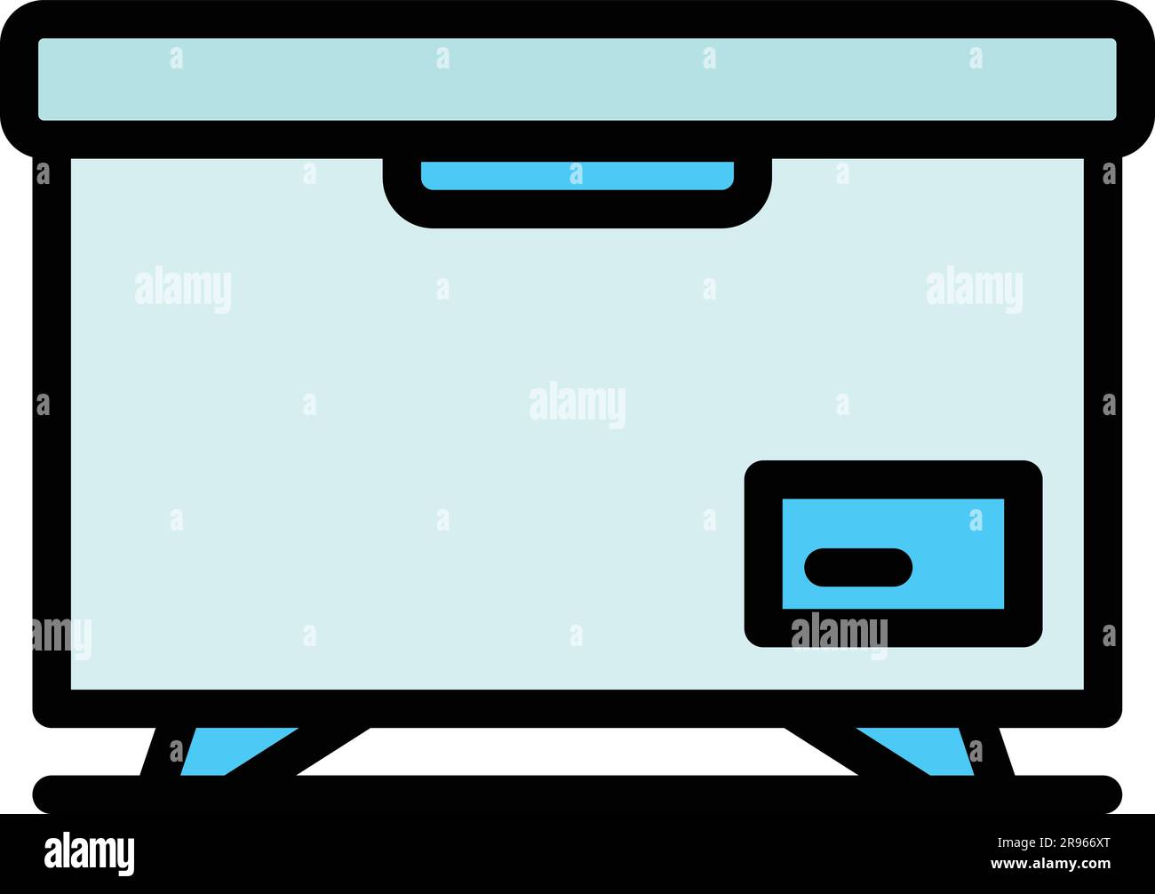 Ice cream fridge icon. Outline Ice cream fridge vector icon for web ...