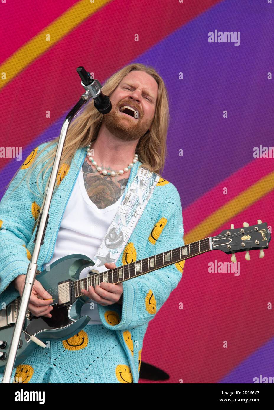 London, United Kingdom, 24th June 2023. Sam Ryder performs live at BST ...