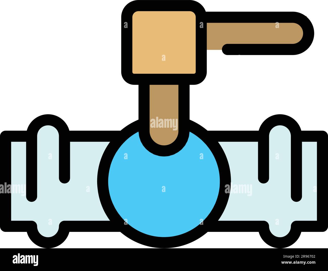 Washing machine tap icon. Outline Washing machine tap vector icon for ...