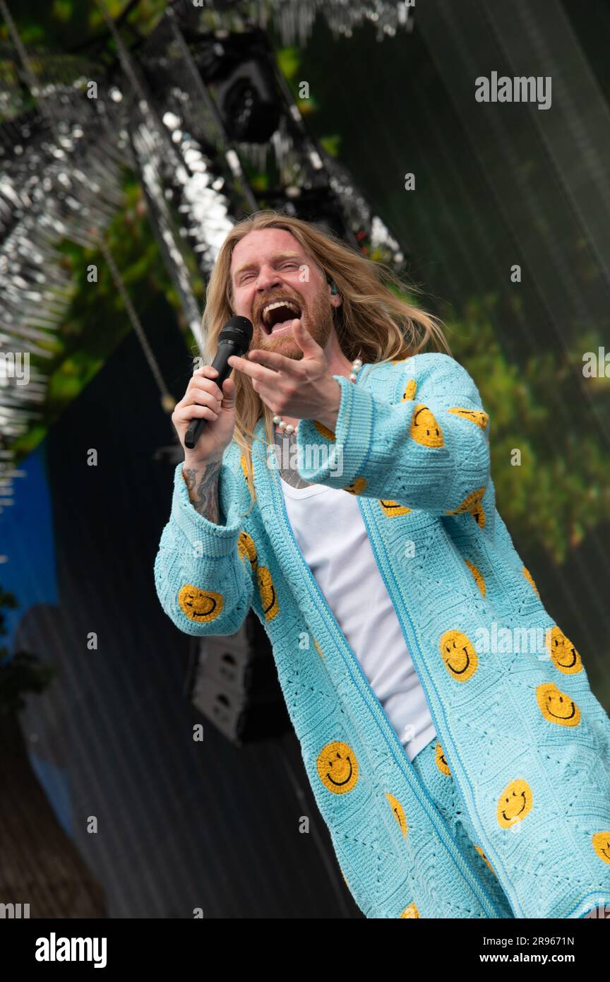 London, United Kingdom, 24th June 2023. Sam Ryder performs live at BST ...