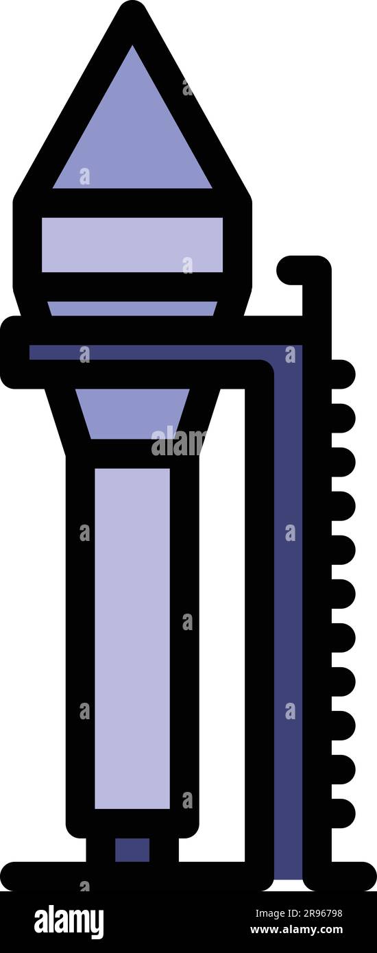 Rocket ship launch icon. Outline Rocket ship launch vector icon for web ...