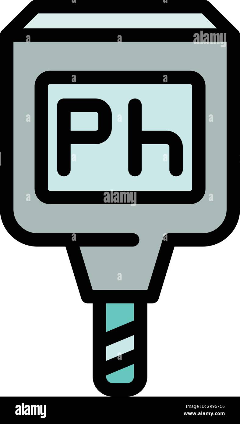Ph equipment icon. Outline Ph equipment vector icon for web design ...