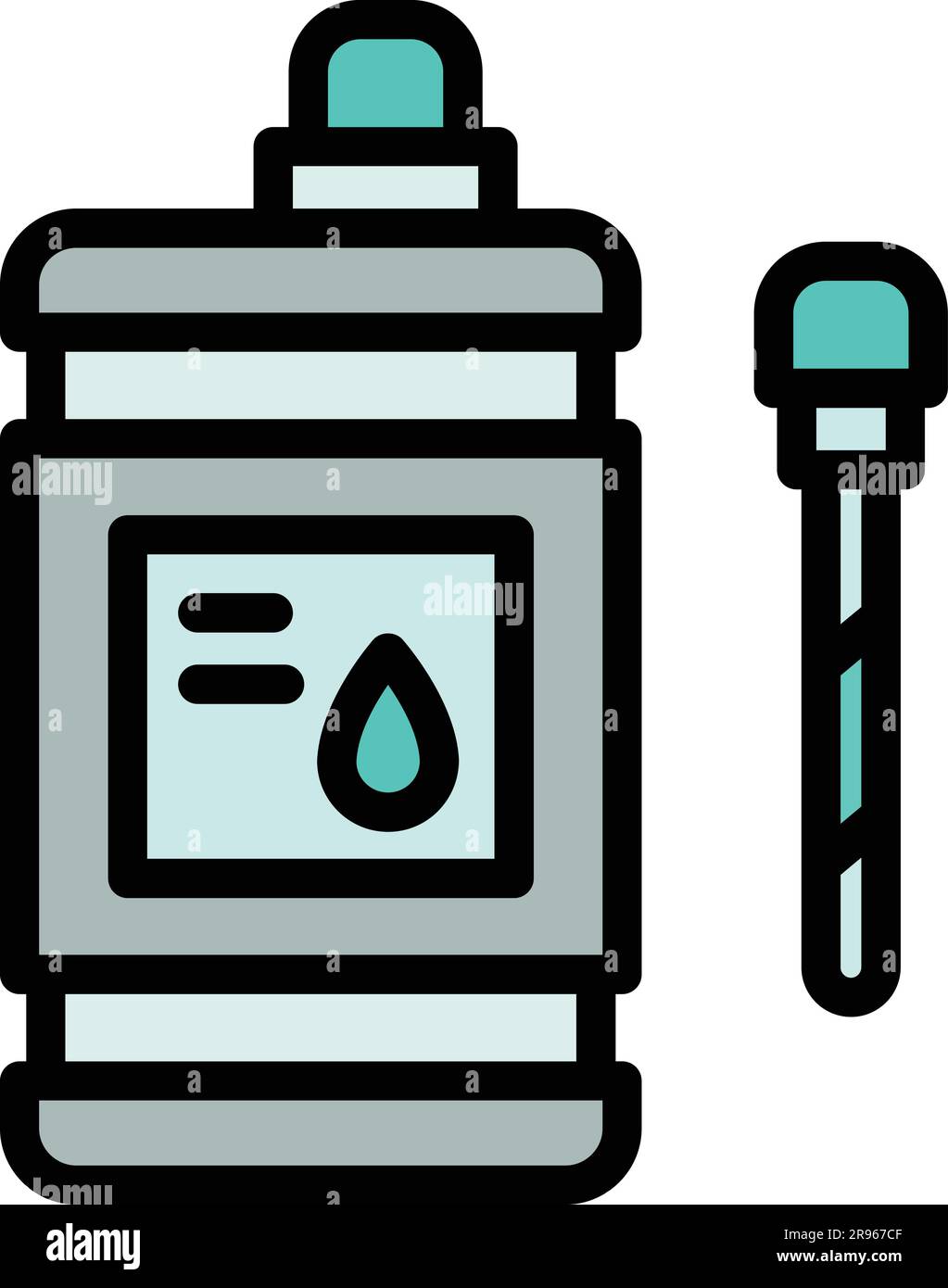 Ph meter chemistry icon. Outline Ph meter chemistry vector icon for web ...