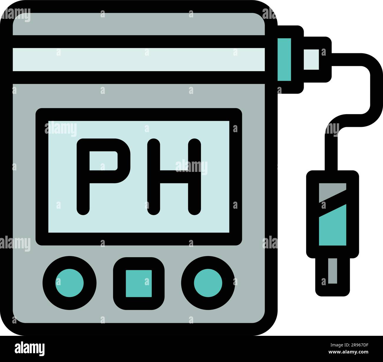 Research ph meter icon. Outline Research ph meter vector icon for web ...