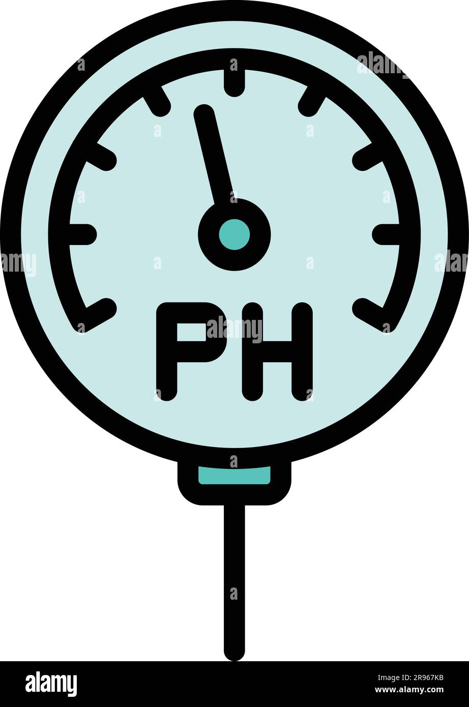 Ph level icon. Outline Ph level vector icon for web design isolated on ...