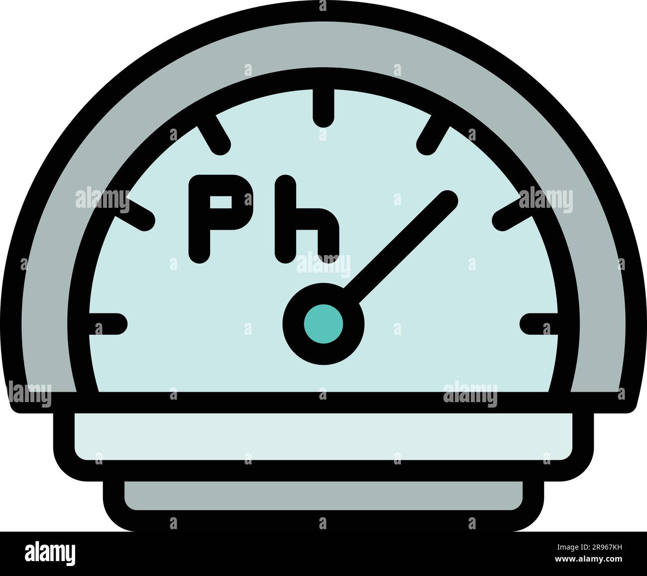 Display ph meter icon. Outline Display ph meter vector icon for web ...