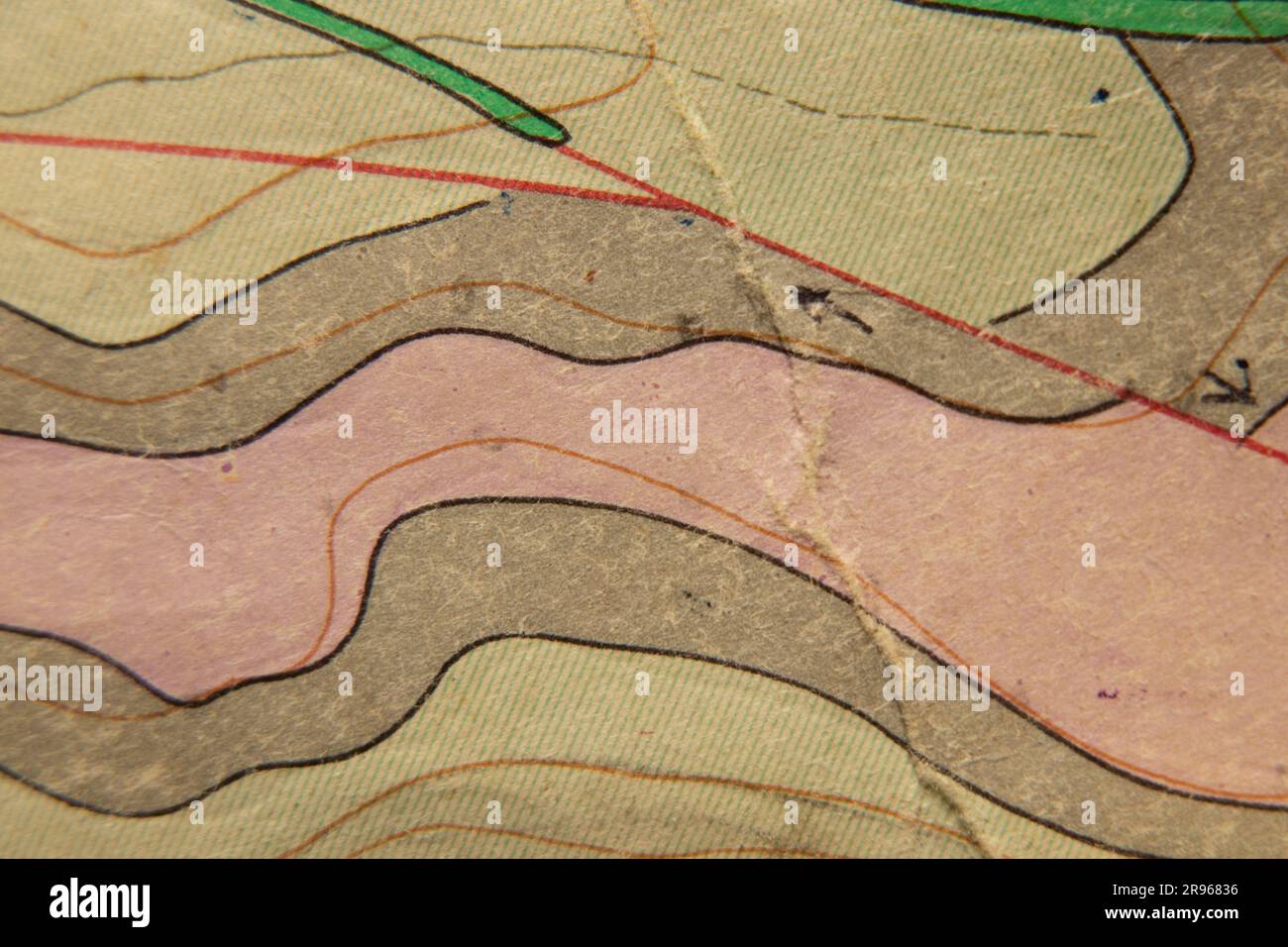 geological map for training as background close up Stock Photo - Alamy