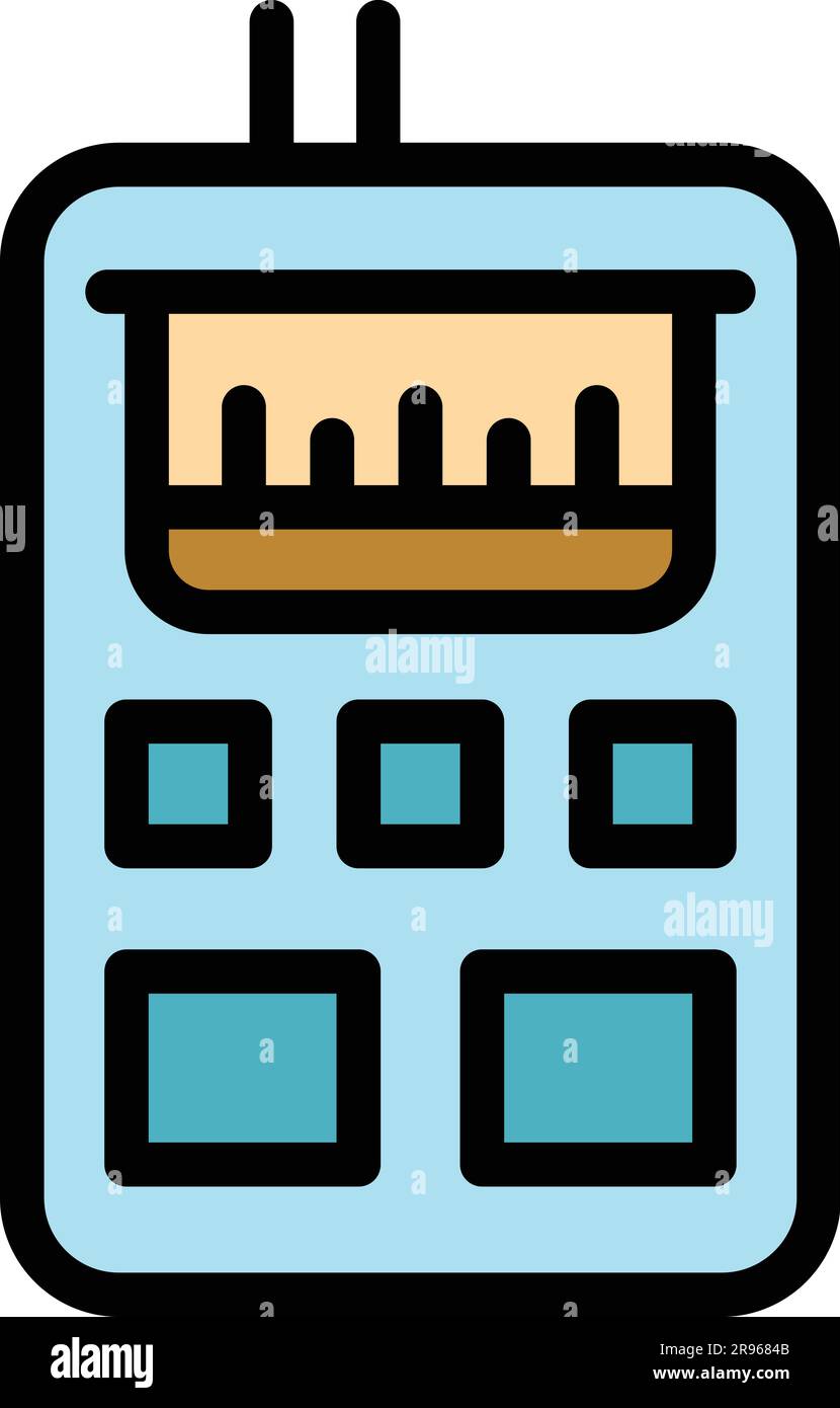 Laser ruler tool icon. Outline Laser ruler tool vector icon for web ...