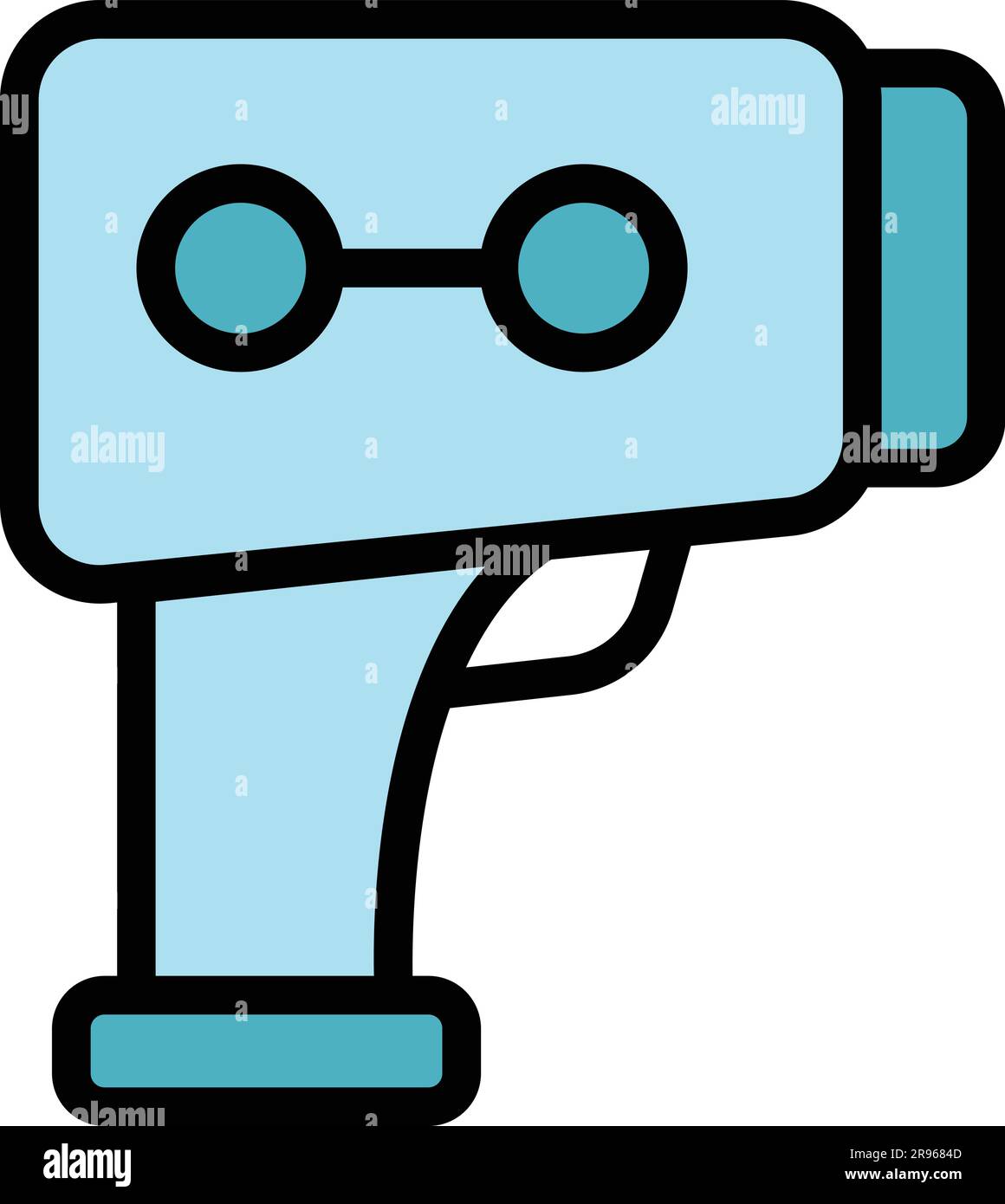 Gun laser meter icon. Outline Gun laser meter vector icon for web ...