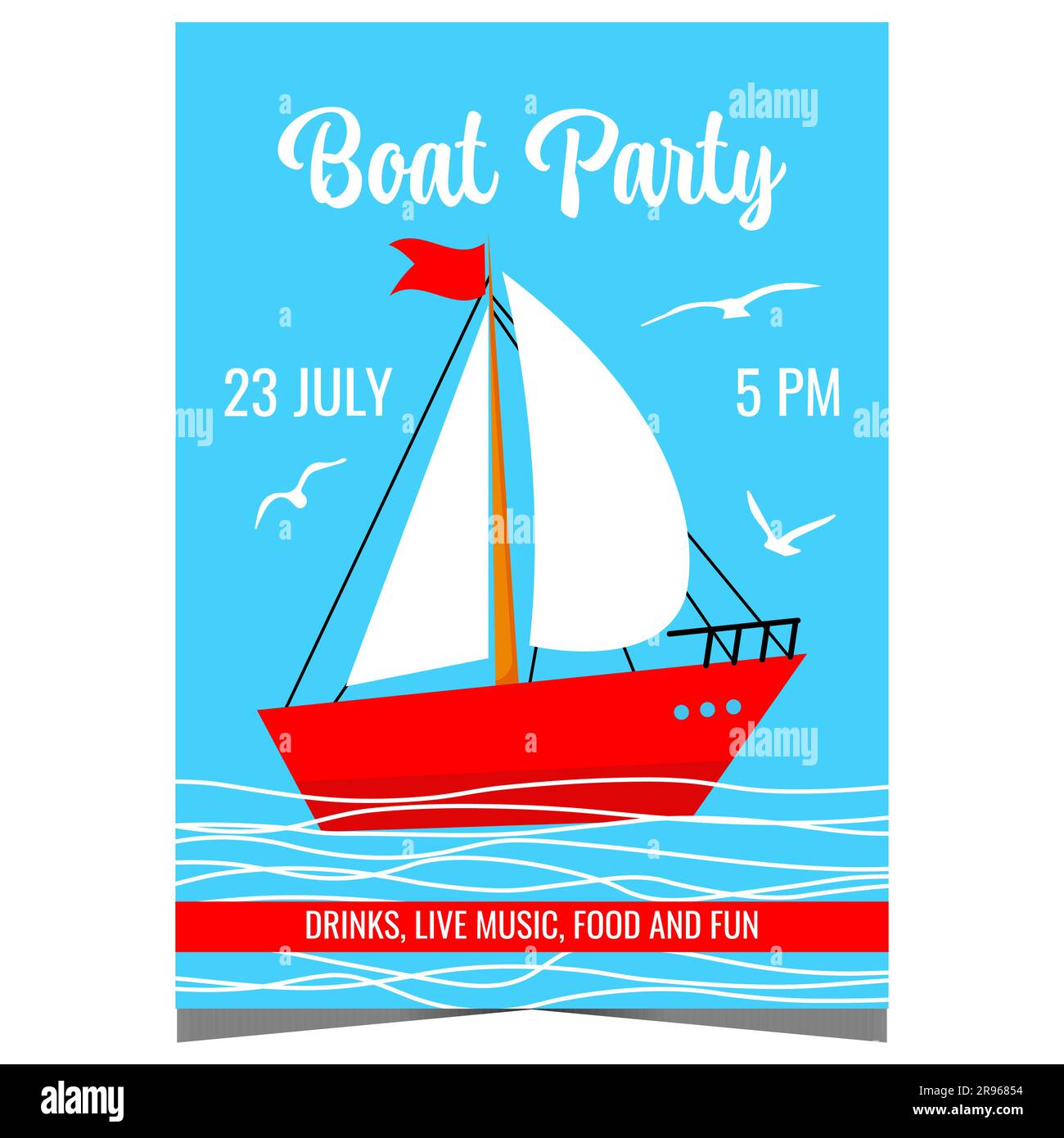 Boat Party Invitations