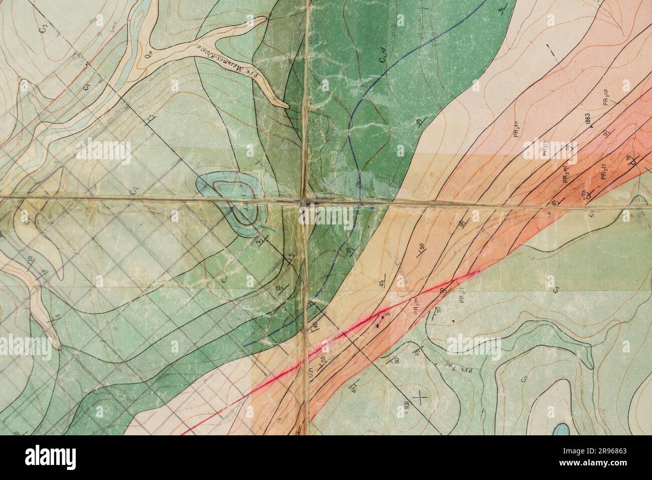 geological map for training as background close-up Stock Photo - Alamy