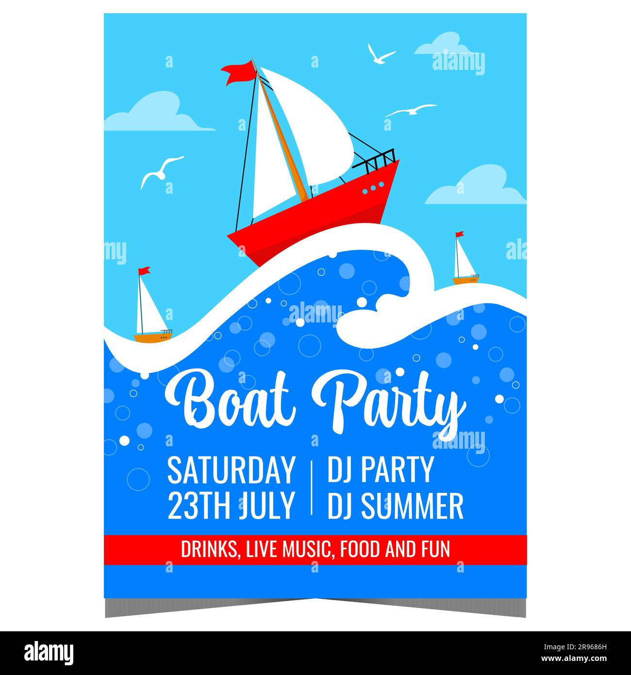 Boat Party Flyer Template