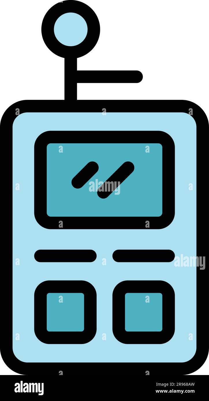Laser tape meter icon. Outline Laser tape meter vector icon for web ...